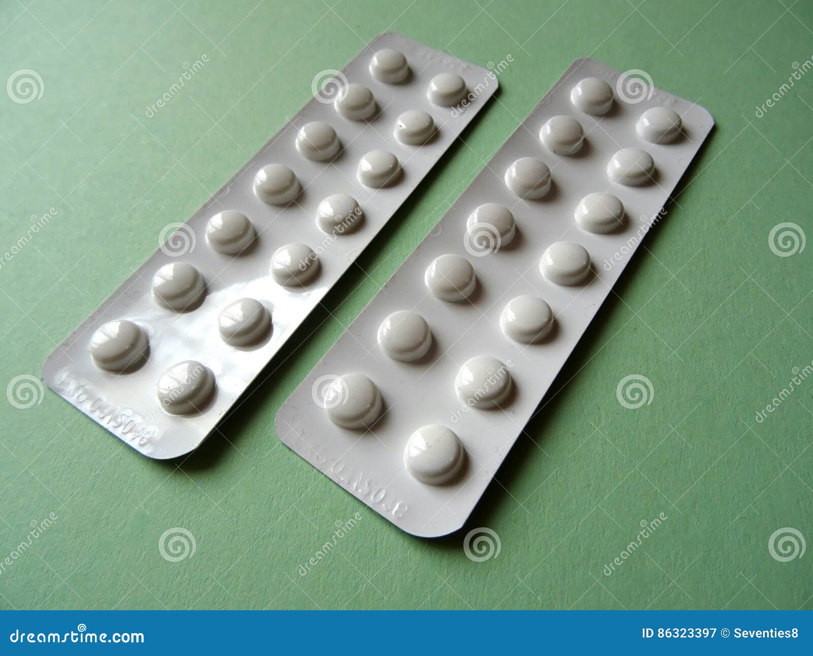 Strip Packets of Prescription Medication Tablets Stock Image - Image of ...