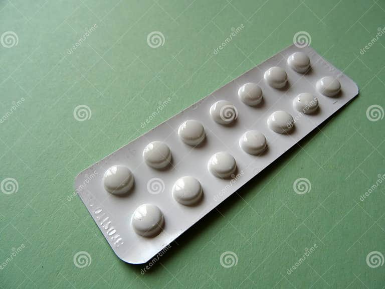 Strip Packets of Prescription Medication Tablets Stock Image - Image of ...