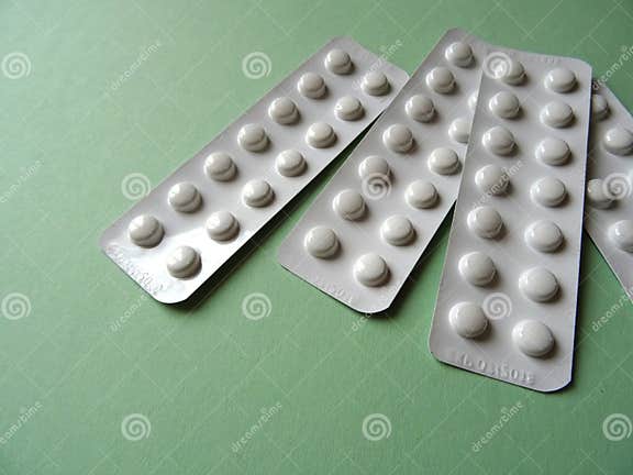 Strip Packets of Prescription Medication Tablets Stock Photo - Image of ...
