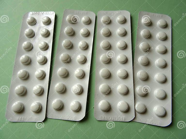 Strip Packets of Prescription Medication Tablets Stock Image - Image of ...