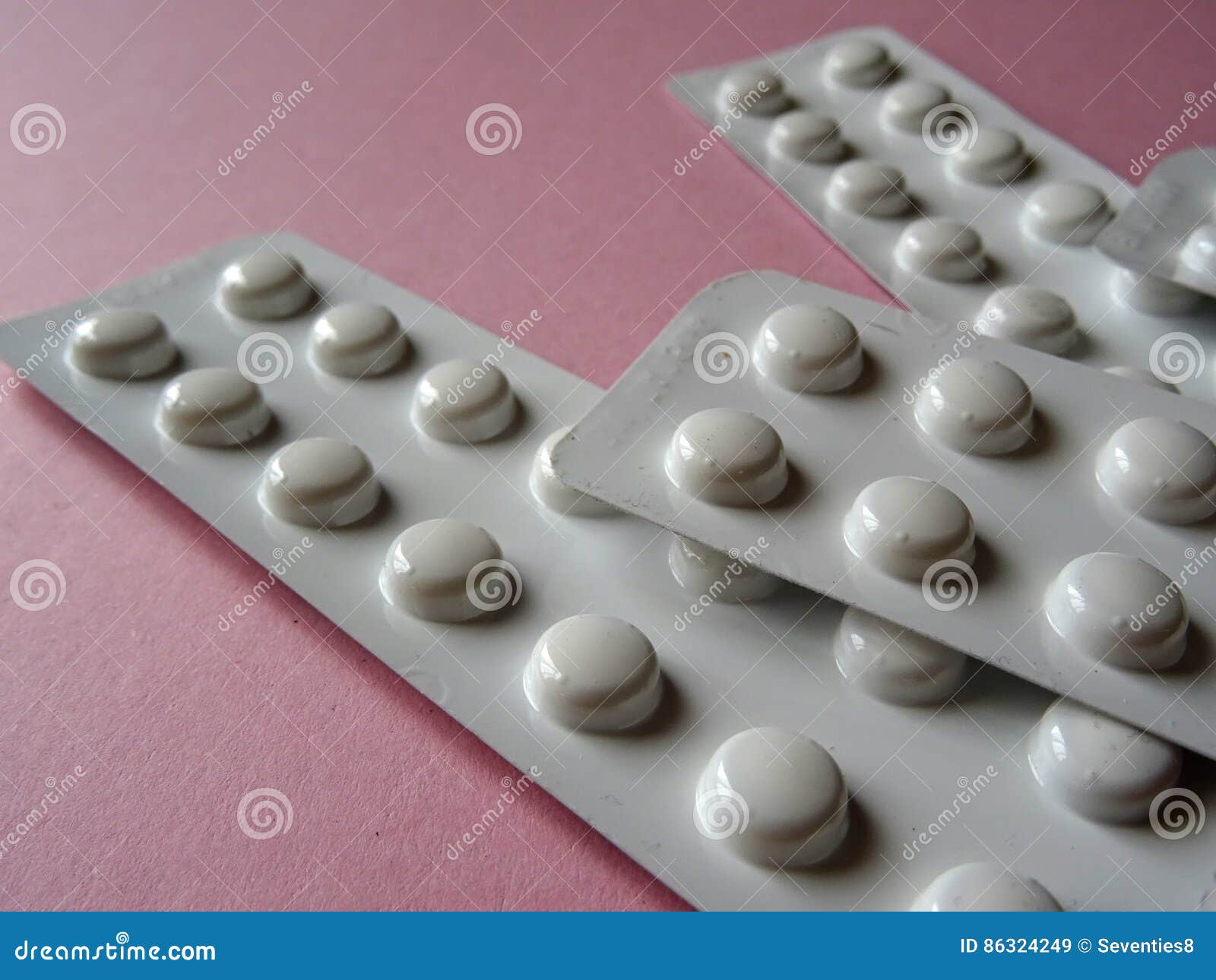 Strip Packets of Prescription Medication Tablets Stock Image - Image of ...