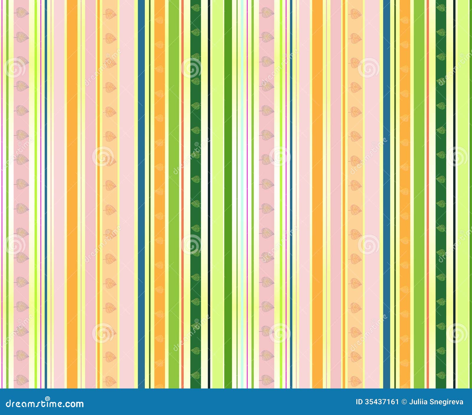 Strip Pattern with Colored Autumn Leaves. Stock Illustration ...