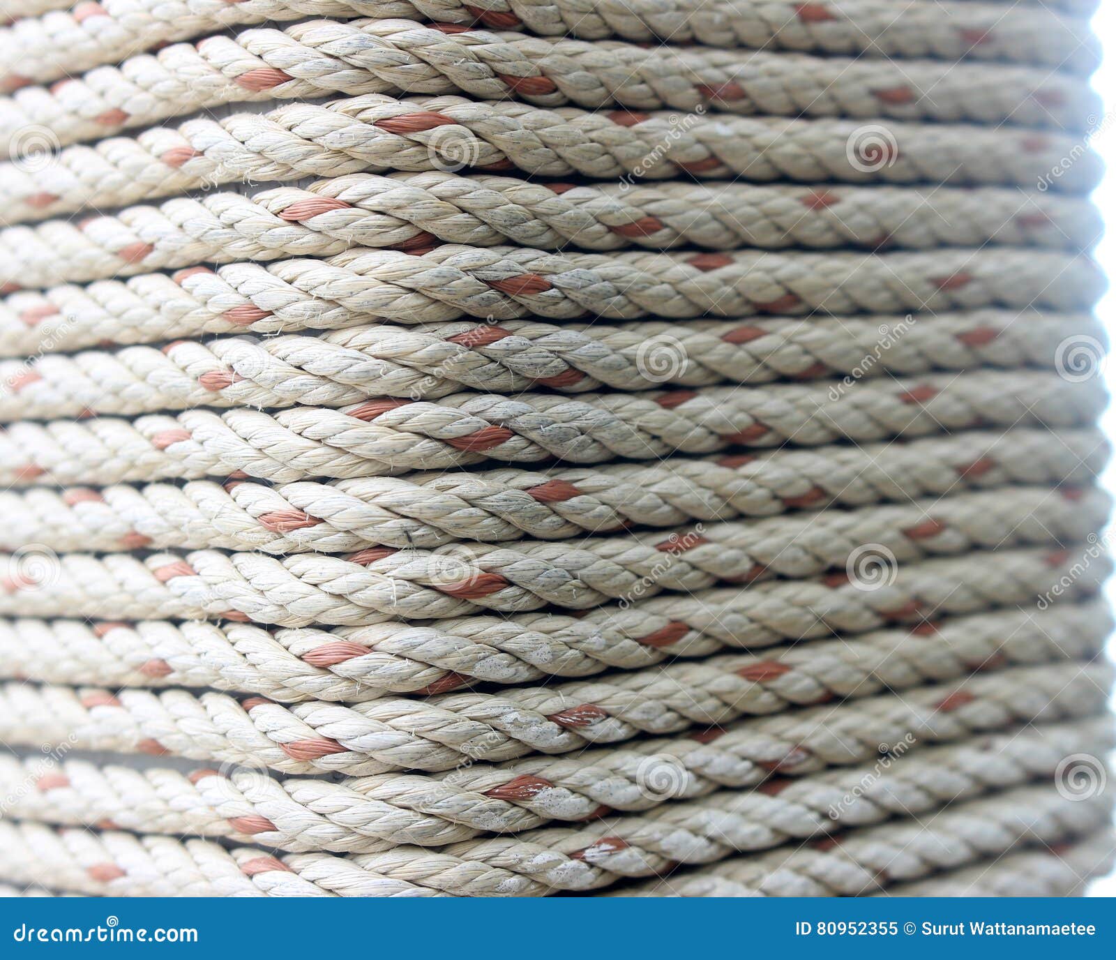 Strip of Raw Old Rope Texture Background Stock Image - Image of neat ...
