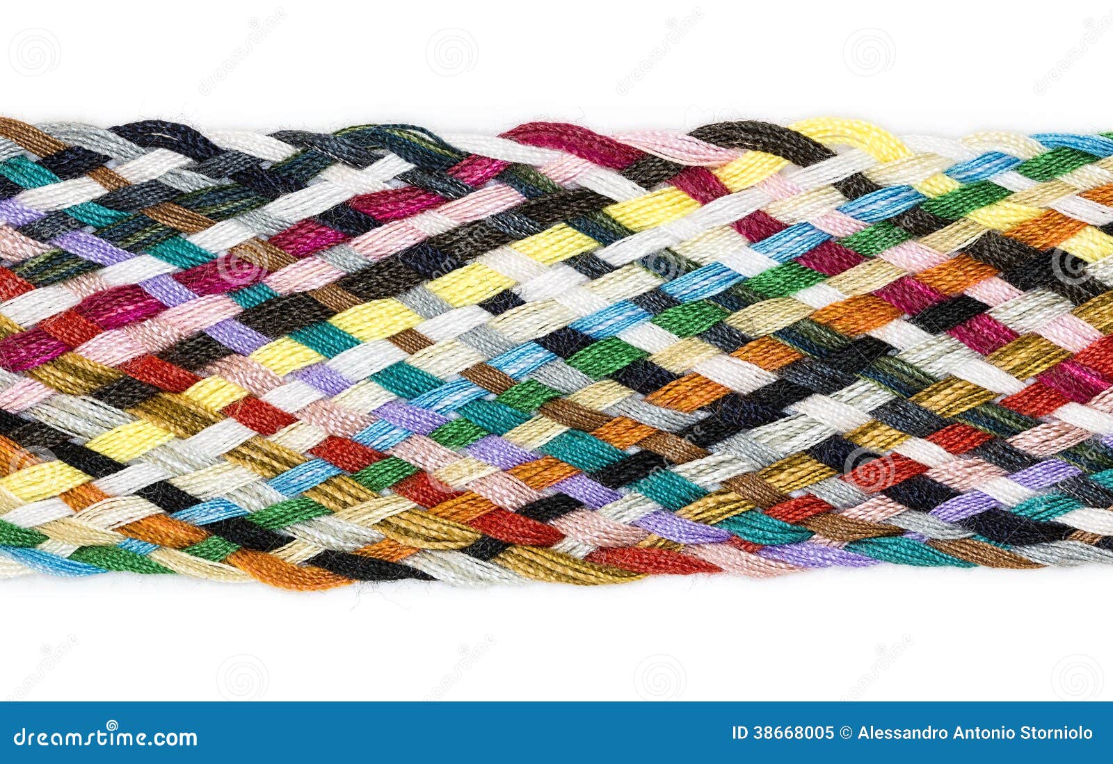 Strip Woven Cotton Multicolored Stock Image - Image of object, design ...
