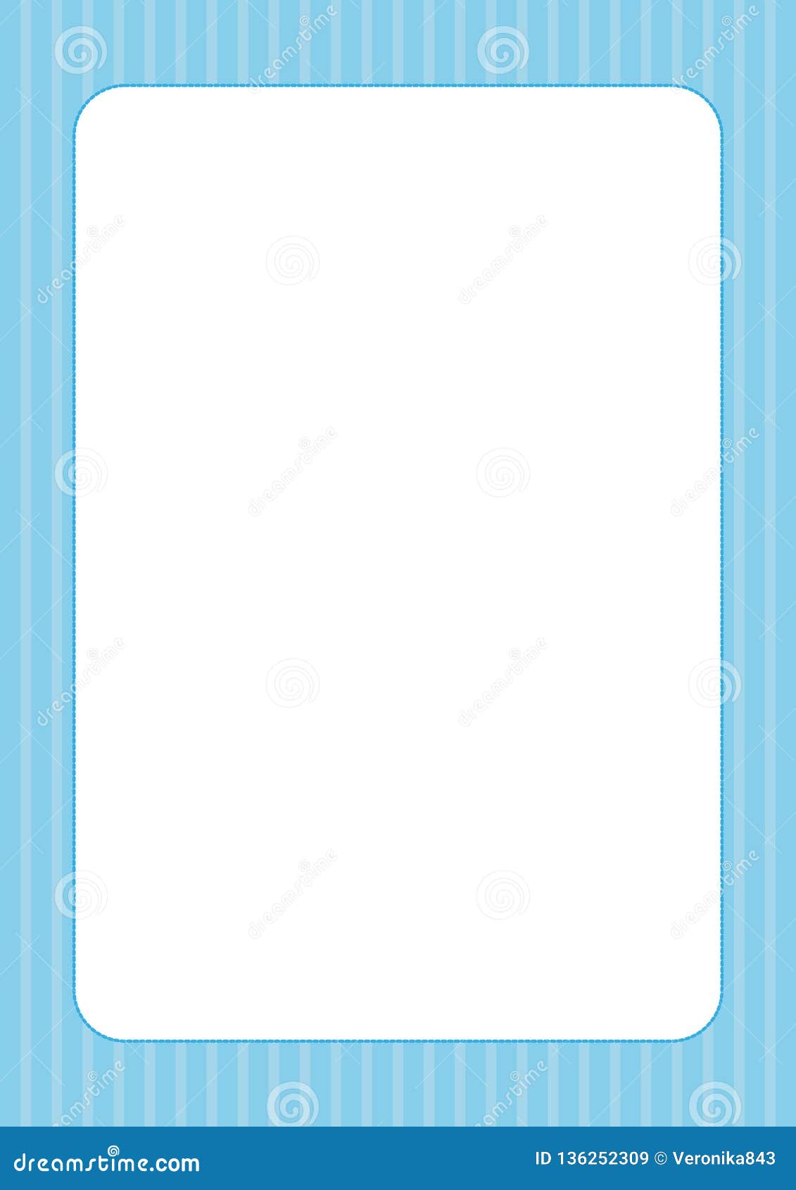 Stripe blue frame stock vector. Illustration of empty - 136252309