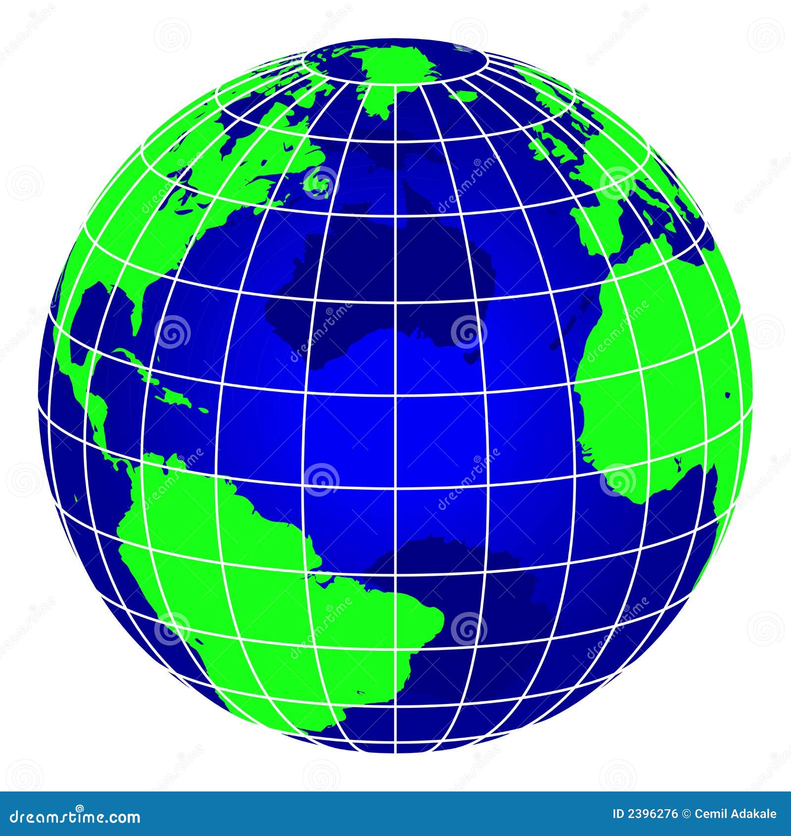 Stripe blue world globe stock vector. Illustration of travel - 2396276