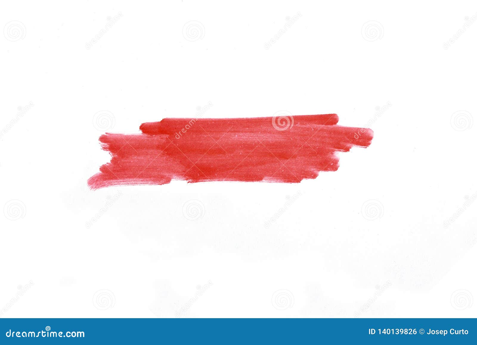 Stripe with a Marker Over White Background Stock Illustration ...
