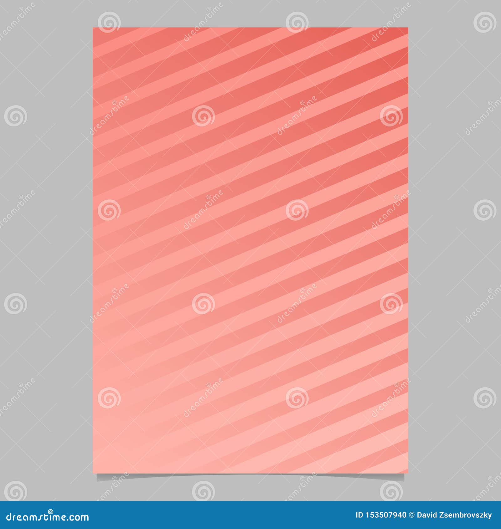 Stripe Page Design - Abstract Vector Stationery Background Stock Vector ...