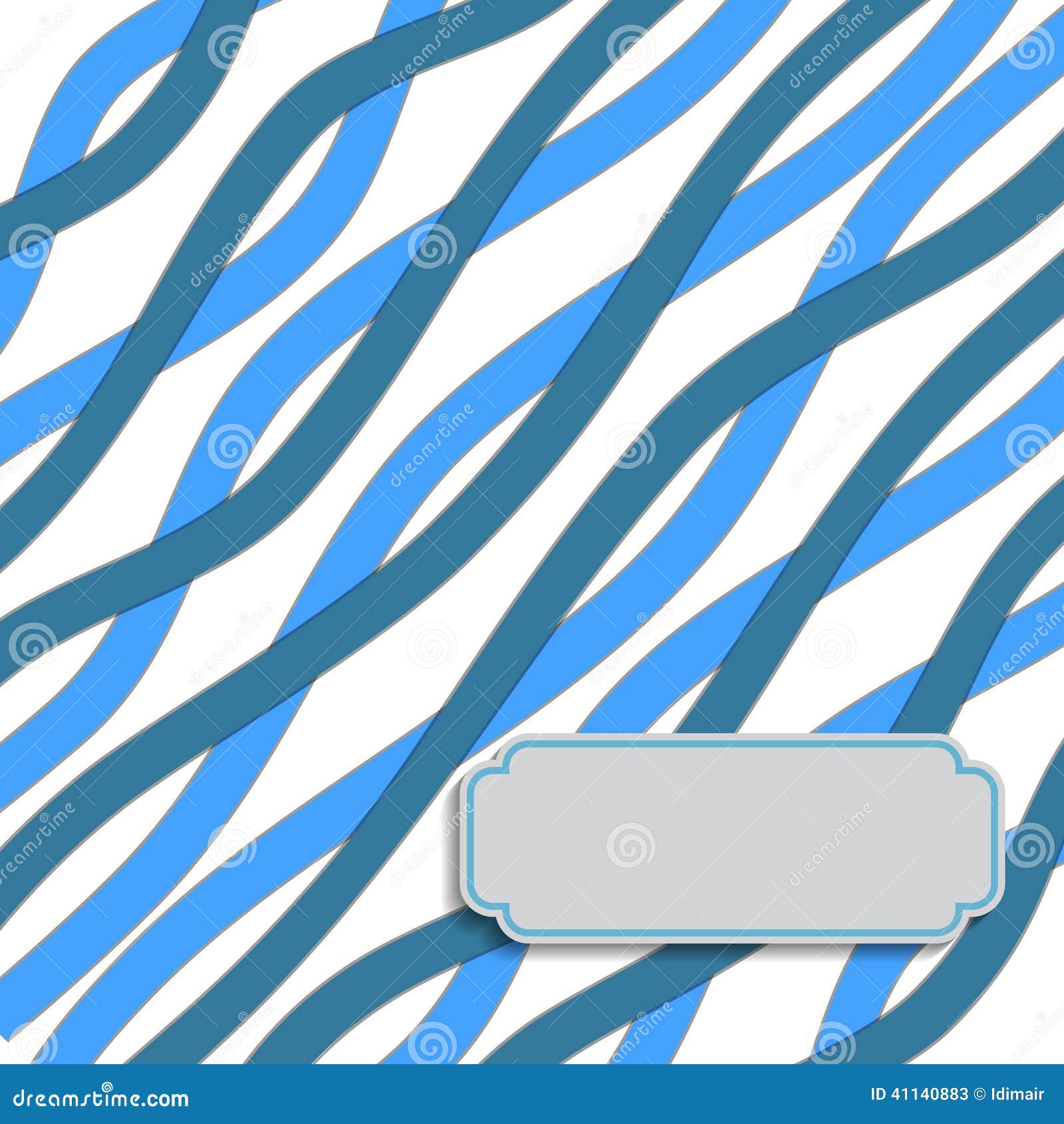 Stripe Pattern with Label for Text. Vector Stock Vector - Illustration ...