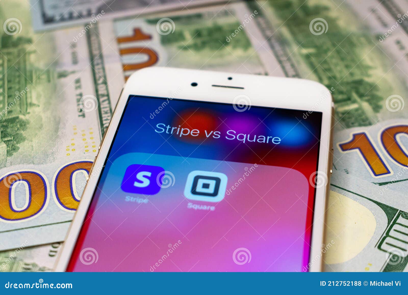Stripe Vs Square Smartphone Folder with Blurred Stripe and Square ...