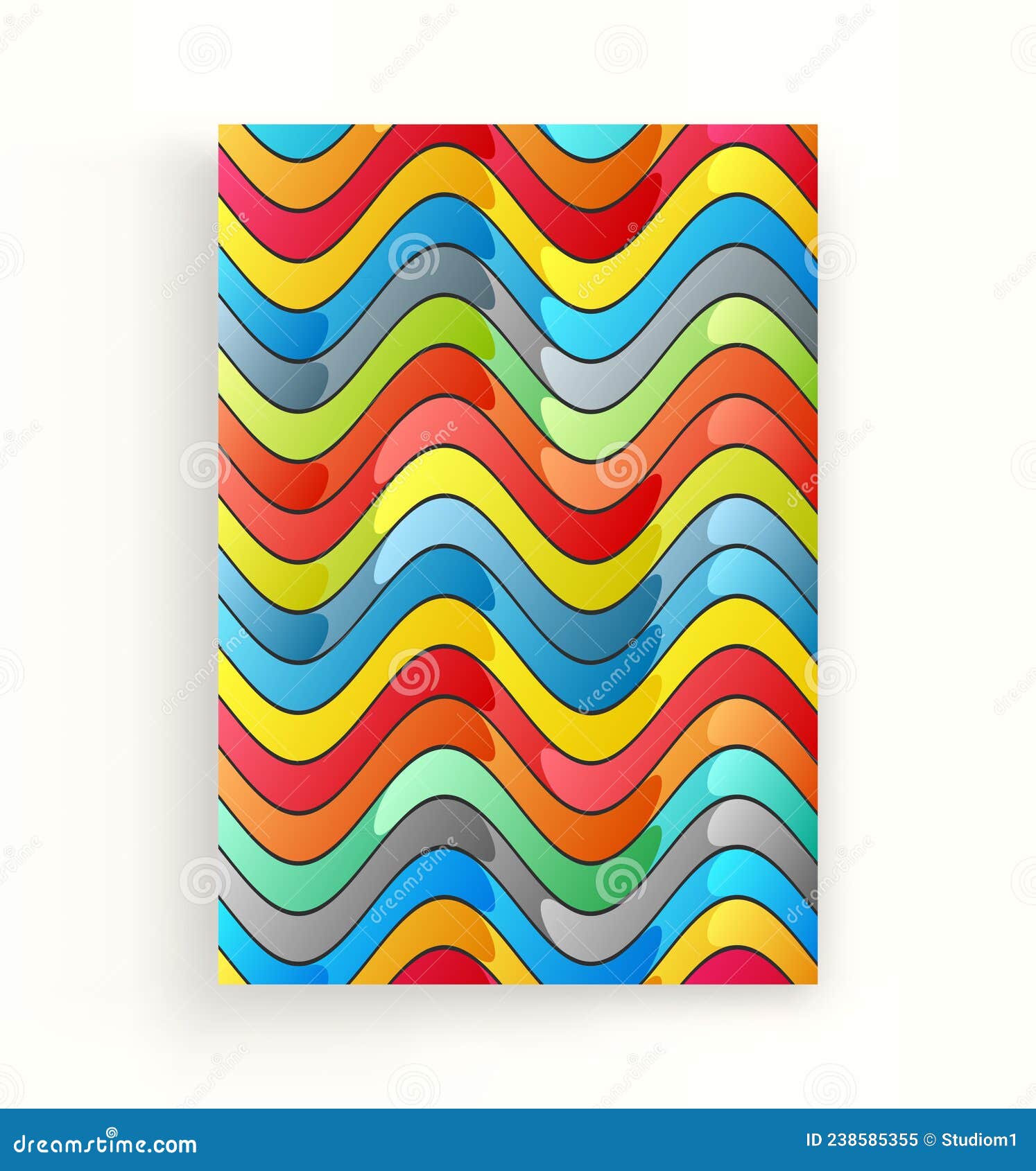 Striped Abstraction. Wavy Pattern With Optical Illusion. Background ...