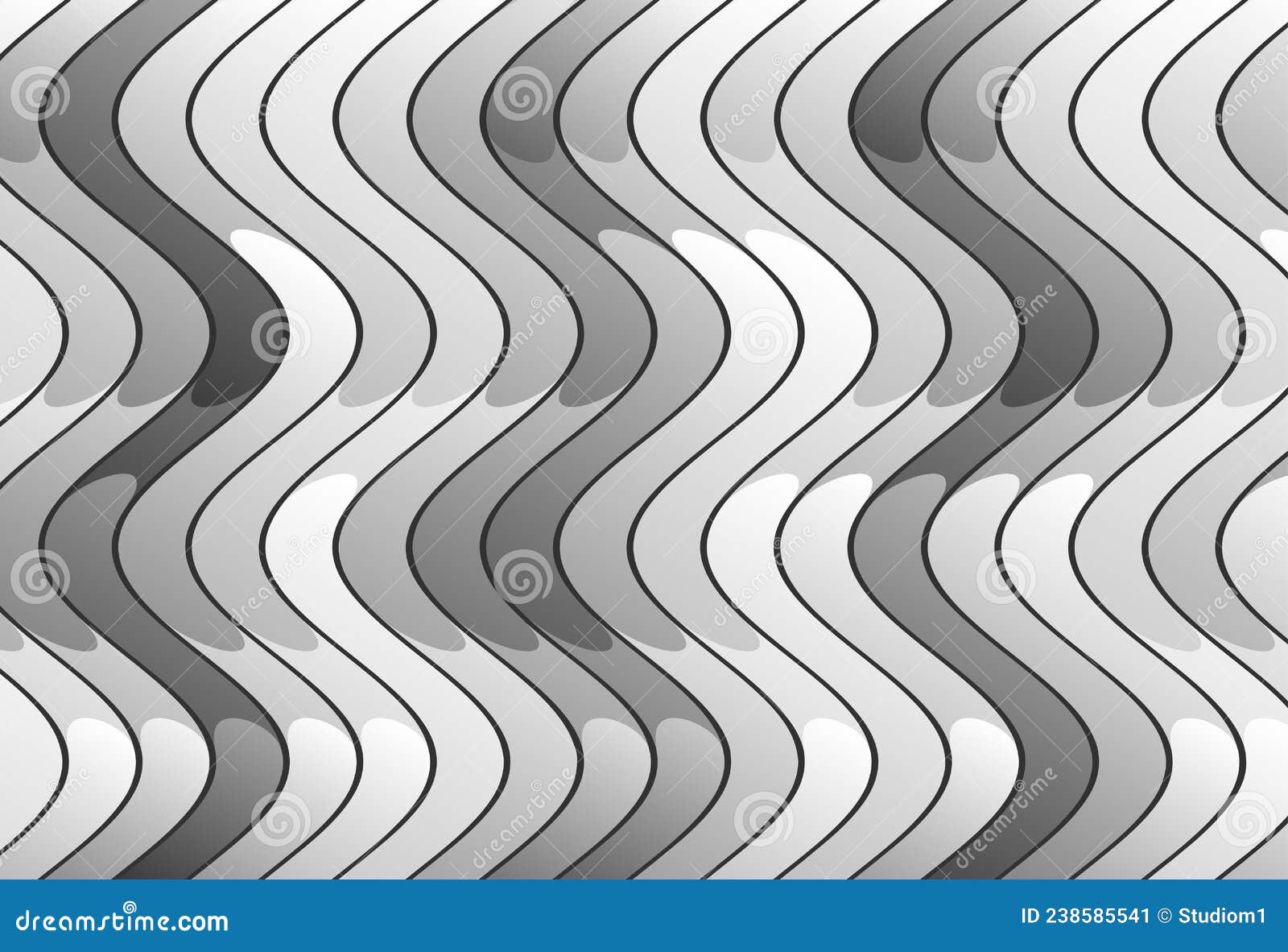 Striped Abstraction. Wavy Pattern With Optical Illusion. Background ...