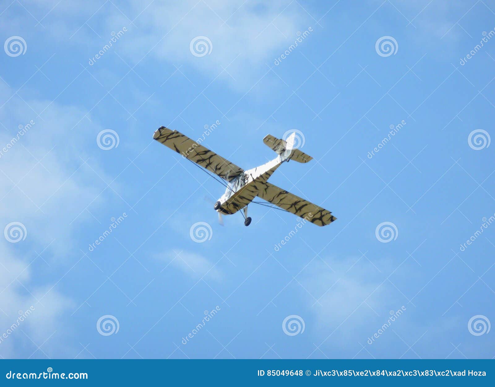 Striped airplane stock photo. Image of blue, aeroplane - 85049648