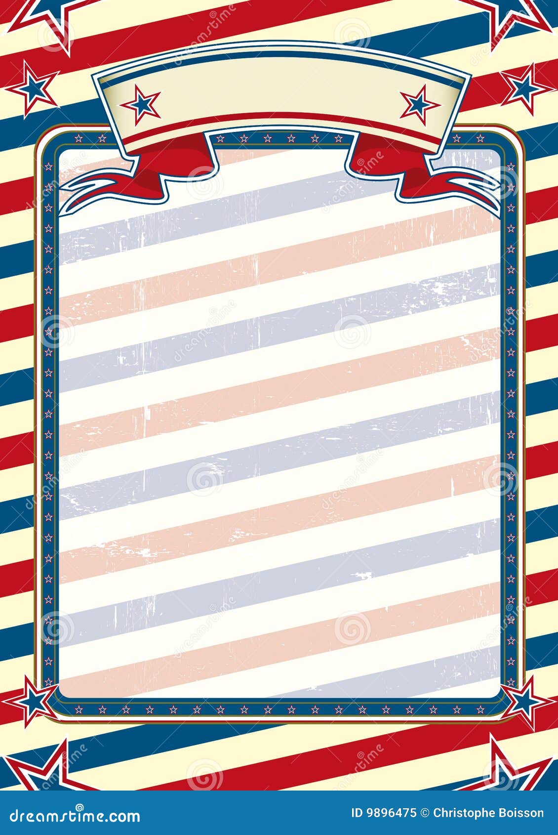 Striped american poster stock vector. Illustration of design - 9896475