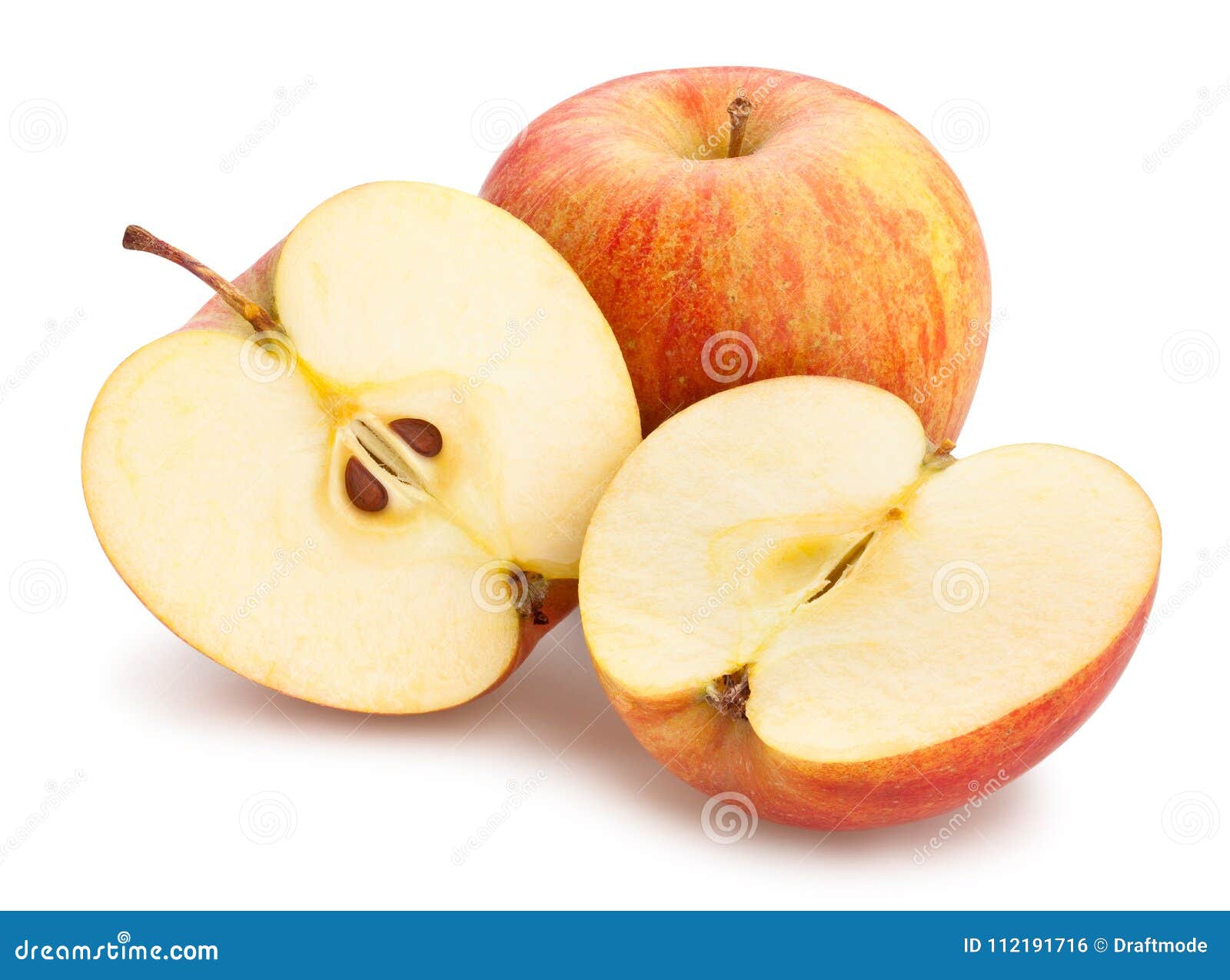 Striped apples stock photo. Image of halved, nutrient - 112191716