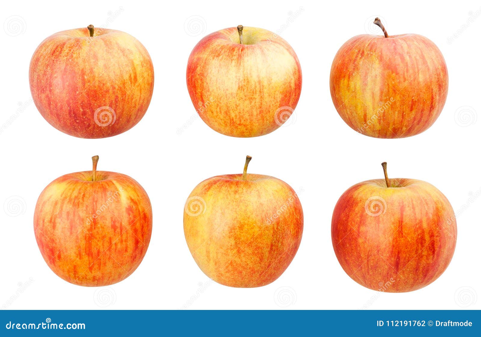 Striped apples stock photo. Image of side, isolated - 112191762