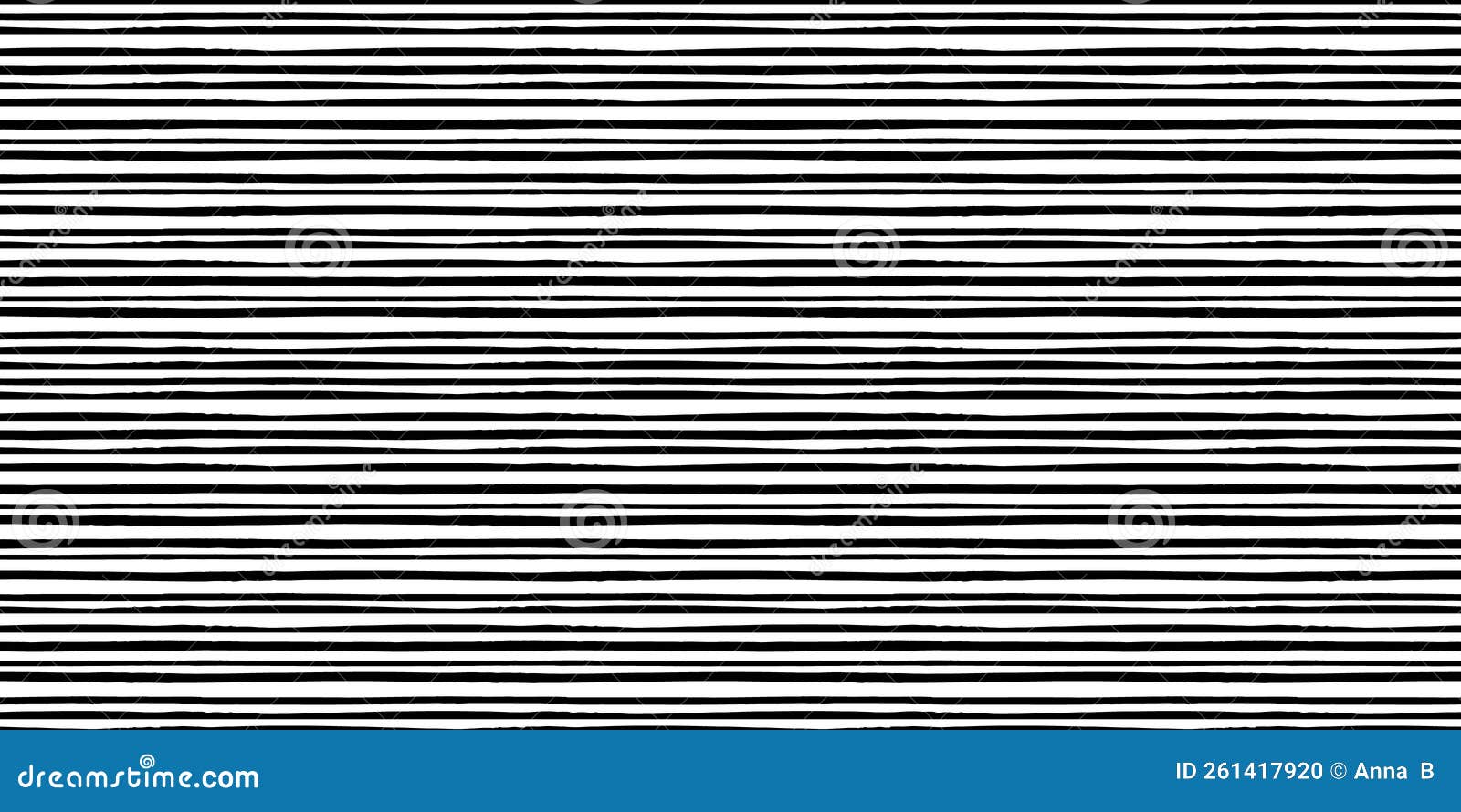 Striped Background Seamless Pattern Border. Black and White Textured ...
