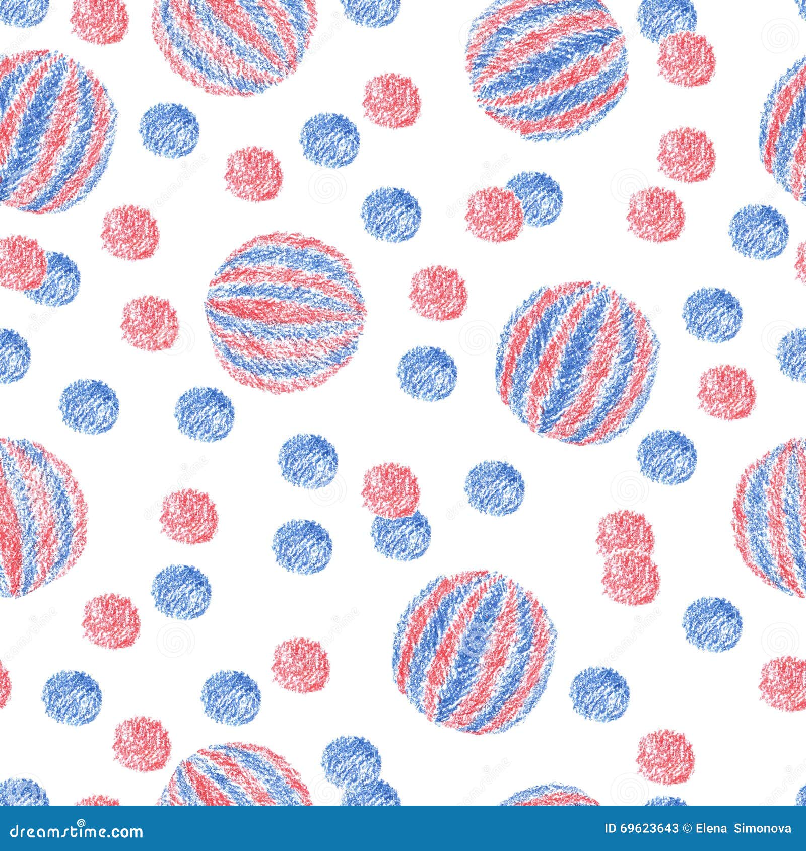 Striped Ball S Seamless Pattern Stock Illustration - Illustration of ...