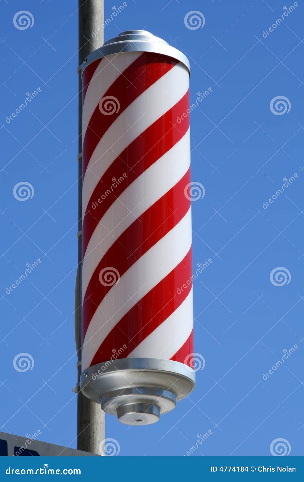 Striped barbers pole stock photo. Image of salon, cutting - 4774184