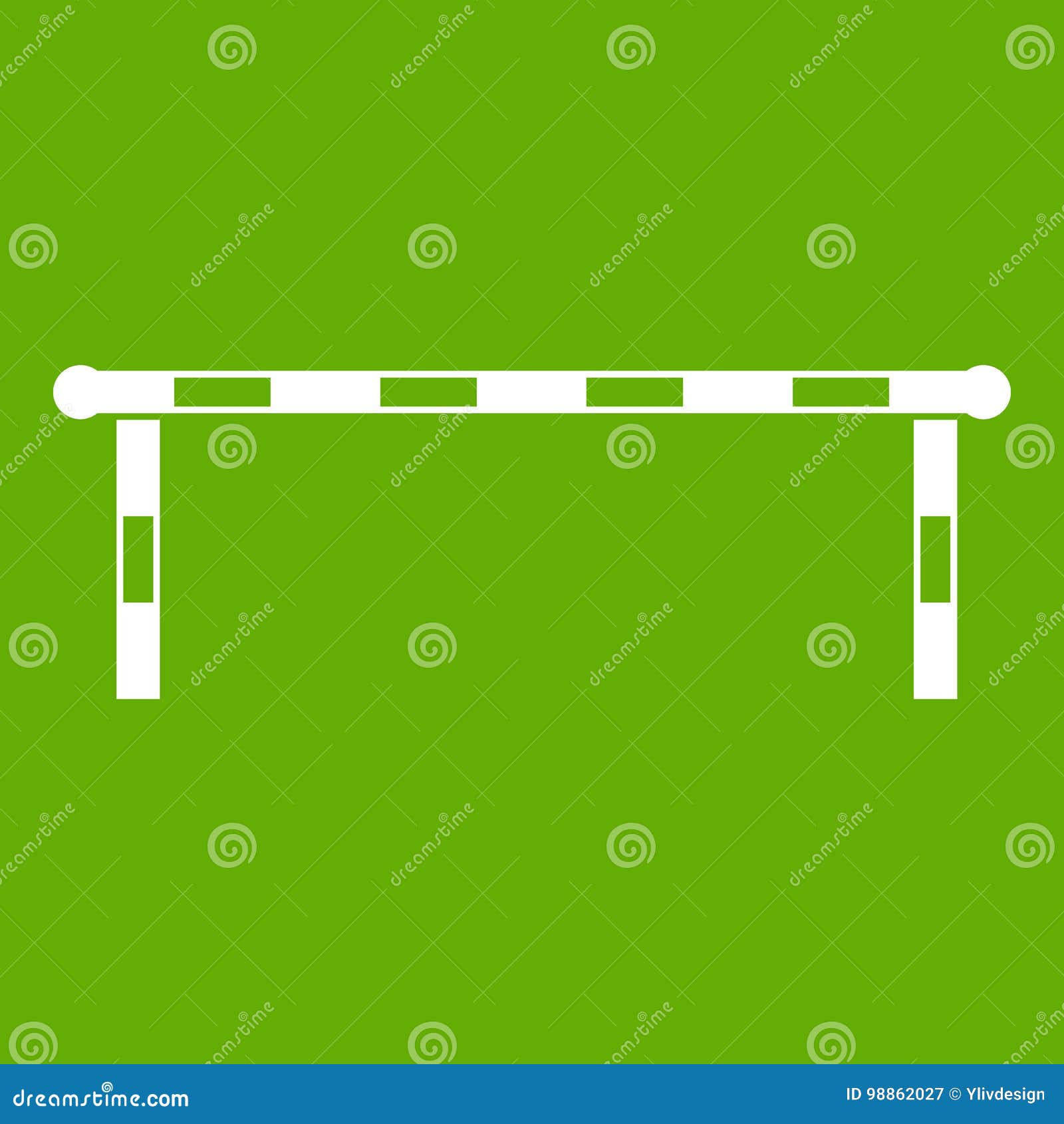 Striped Barrier, Turnpike Line Icon, Security Check Concept, Stop Toll ...