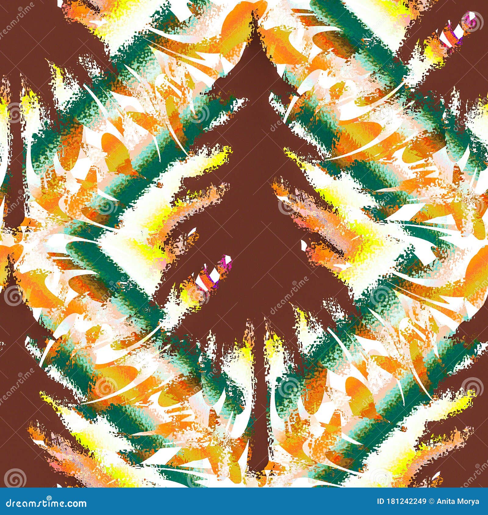 Striped Based Seamless Patten Design Stock Illustration - Illustration ...