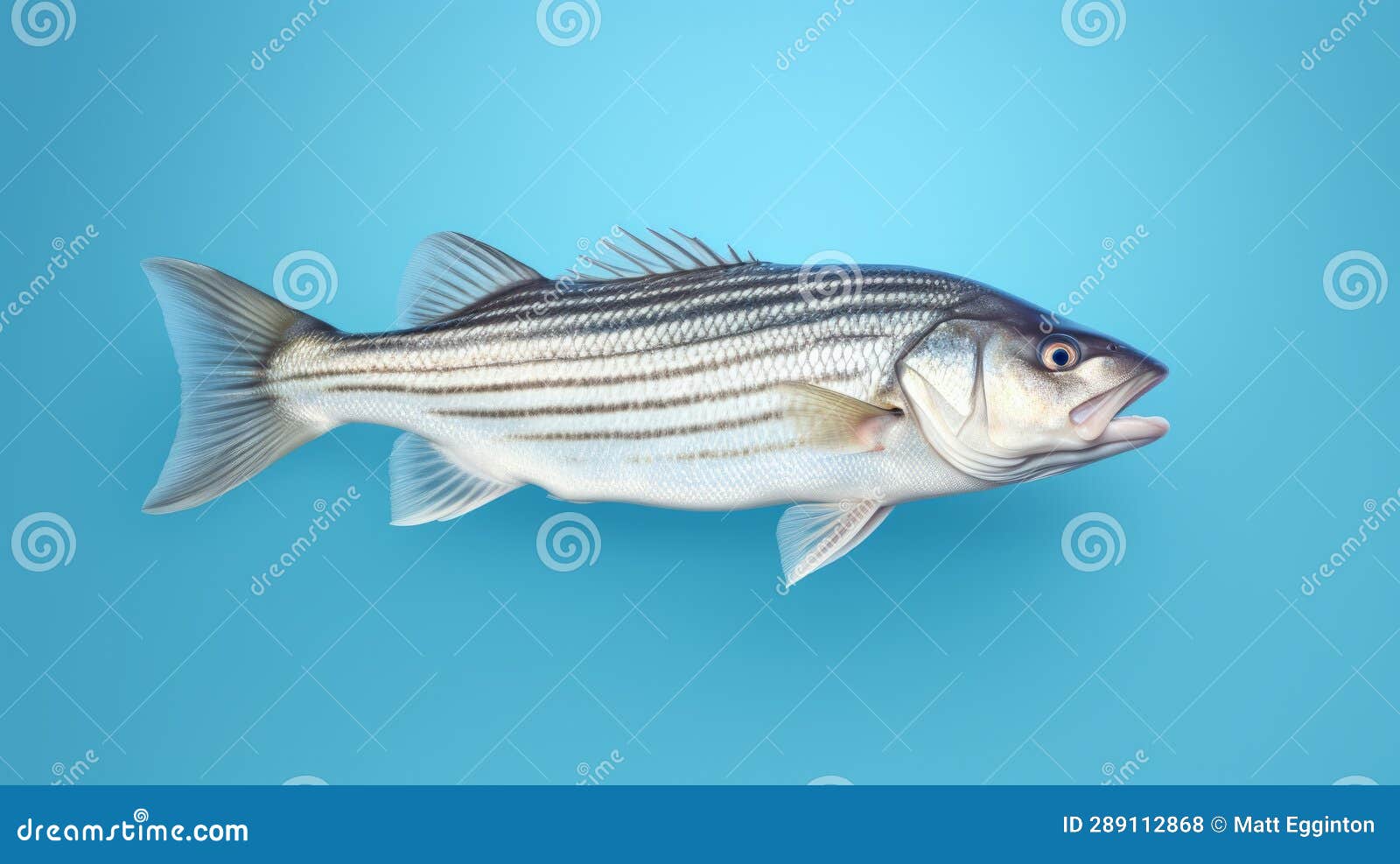 Striped Bass Illustration Cartoon Vector | CartoonDealer.com #133913881