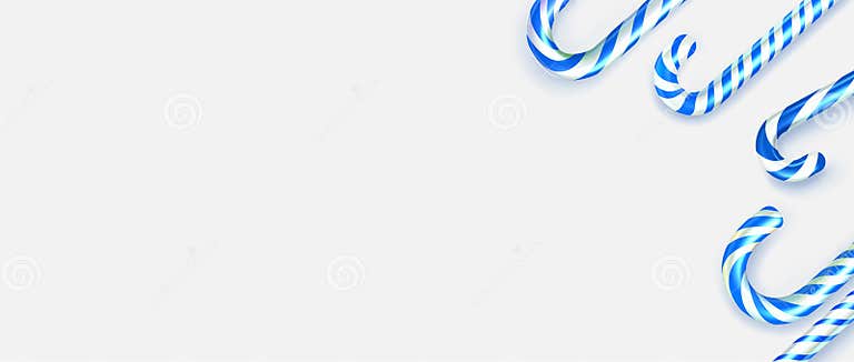 Striped Blue and White Candy Cane Sticks Stock Vector - Illustration of ...