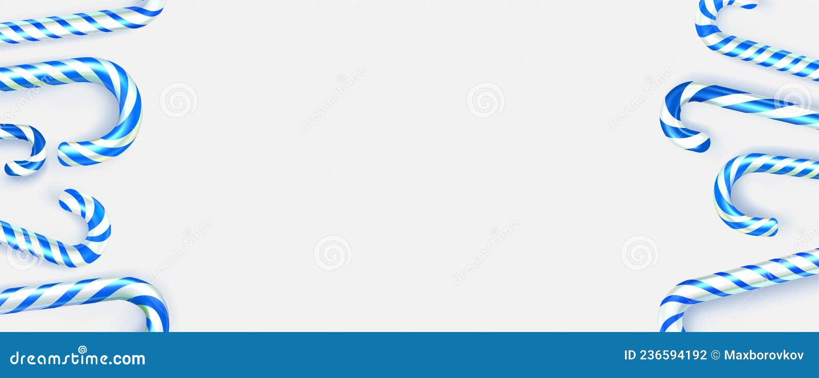 Striped Blue and White Candy Cane Sticks Stock Vector - Illustration of ...