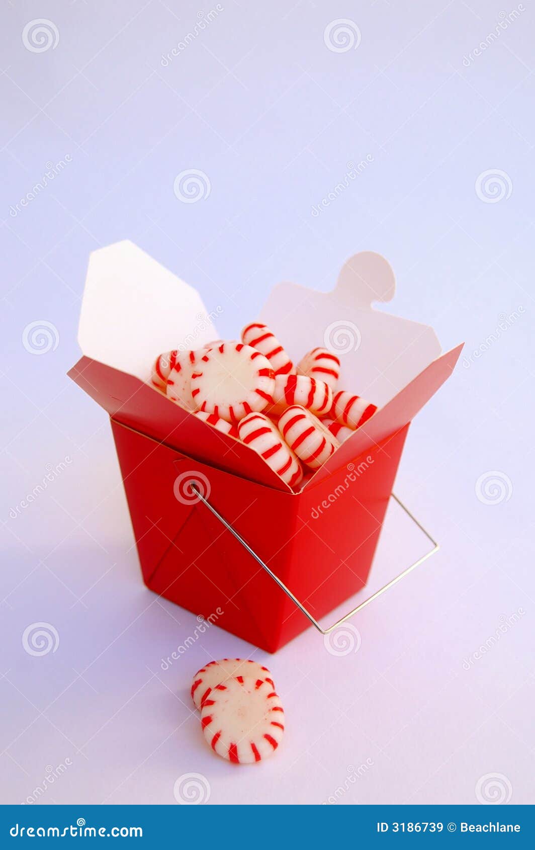 Striped Candies in Red Box stock image. Image of candies - 3186739