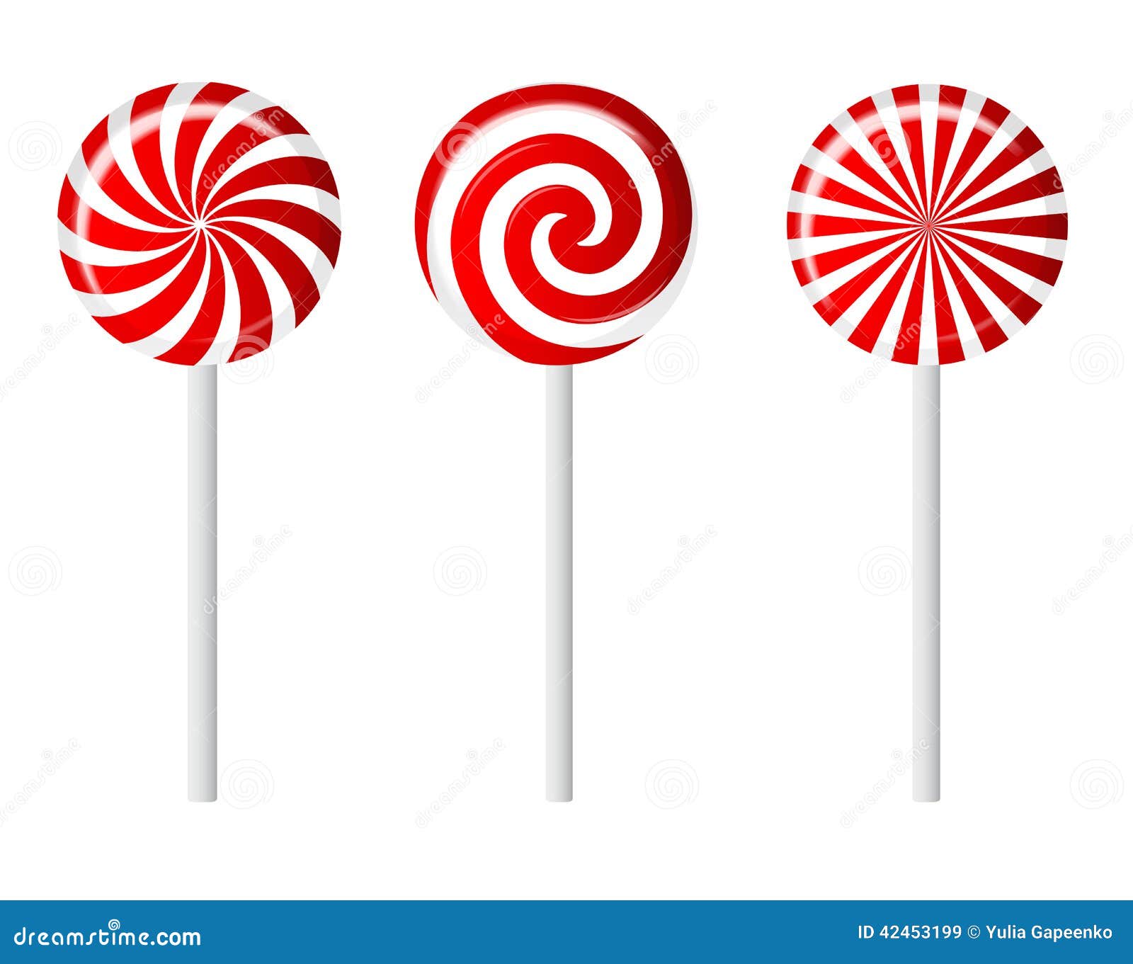 Striped Candy Vector Illustration Stock Vector - Illustration of object ...