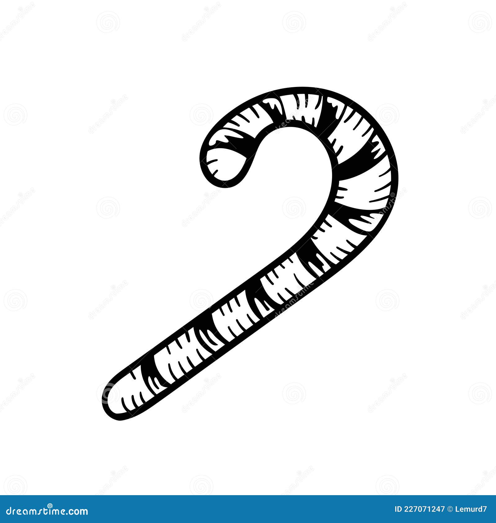 Caramel On A Stick. Sketch. Vector Illustration. Candy. Coloring Book ...