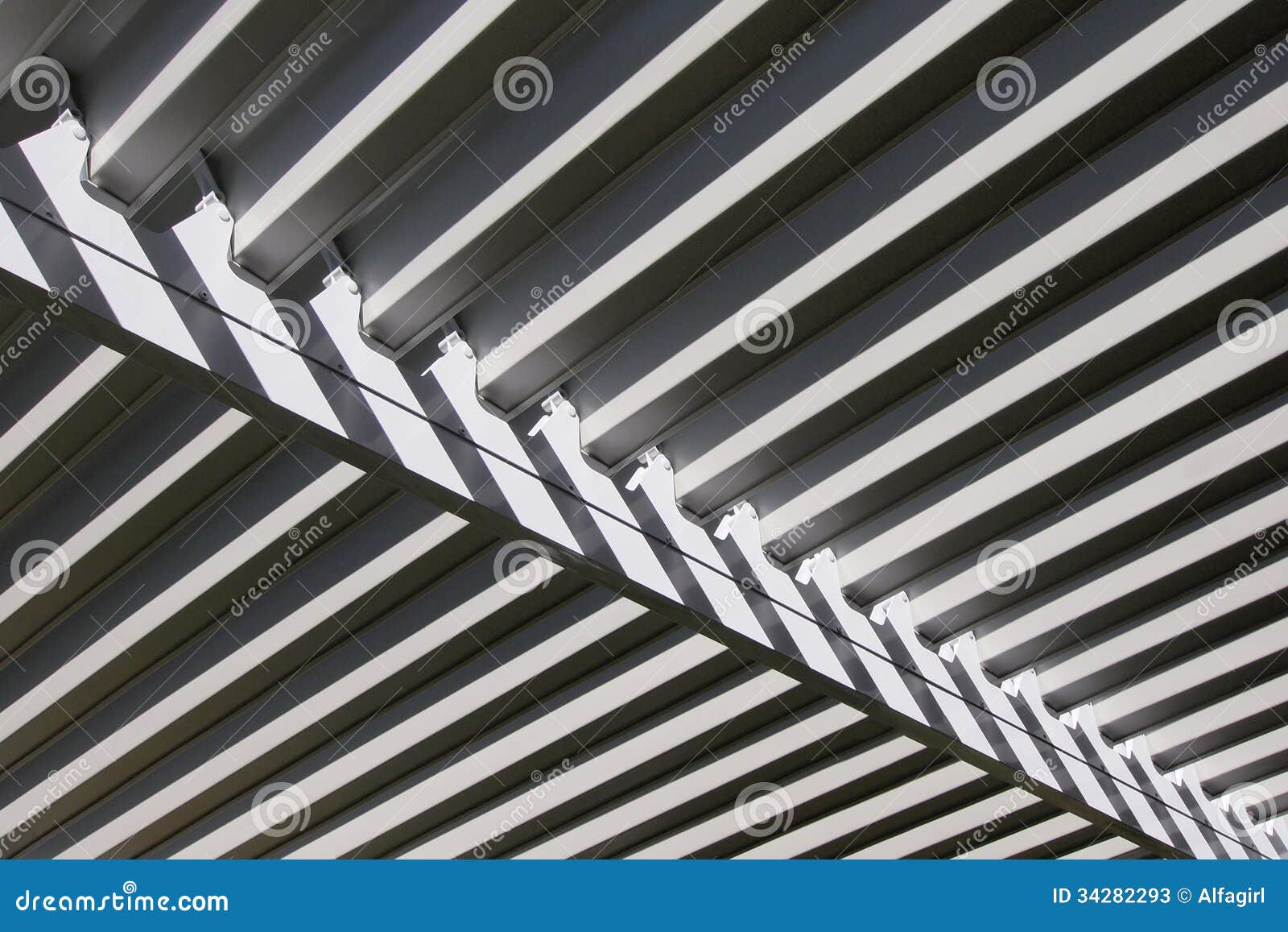 Striped Ceiling stock image. Image of rows, panels, roofing - 34282293