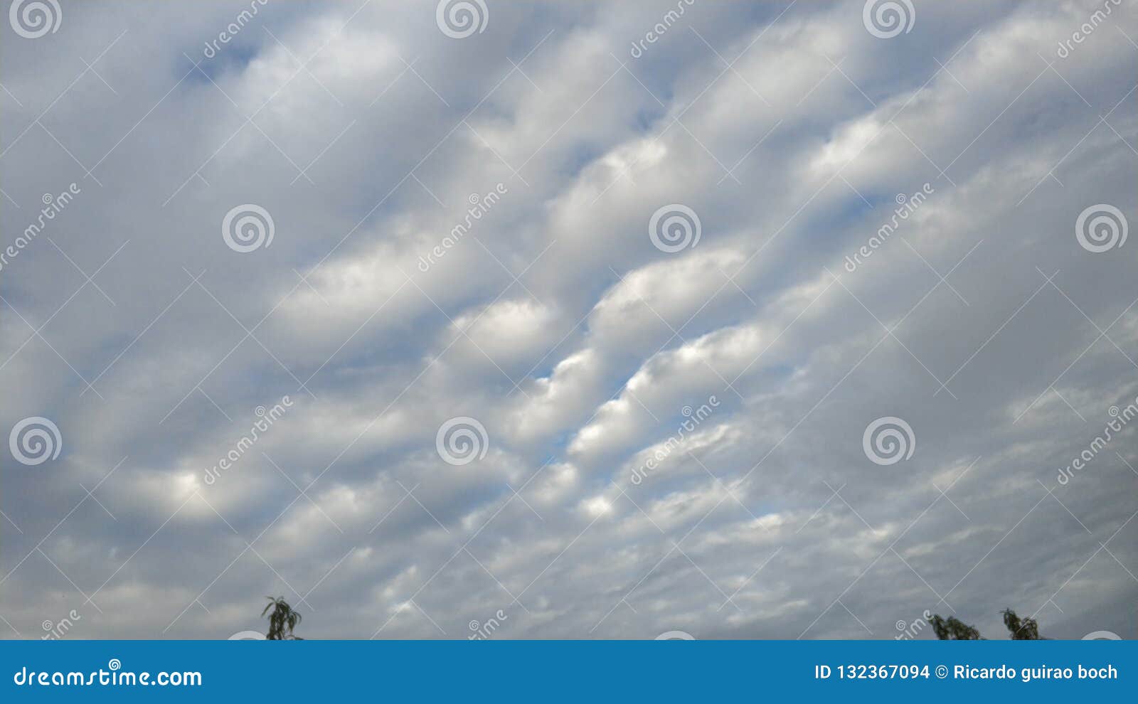 Striped clouds 4 stock photo. Image of mazarron, unusual - 132367094