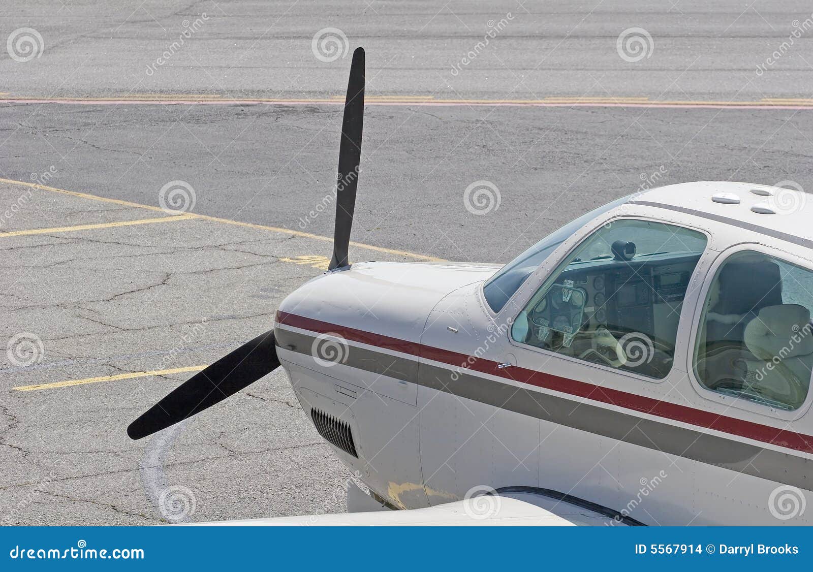 Striped Cockpit stock photo. Image of airplane, twin, tail - 5567914