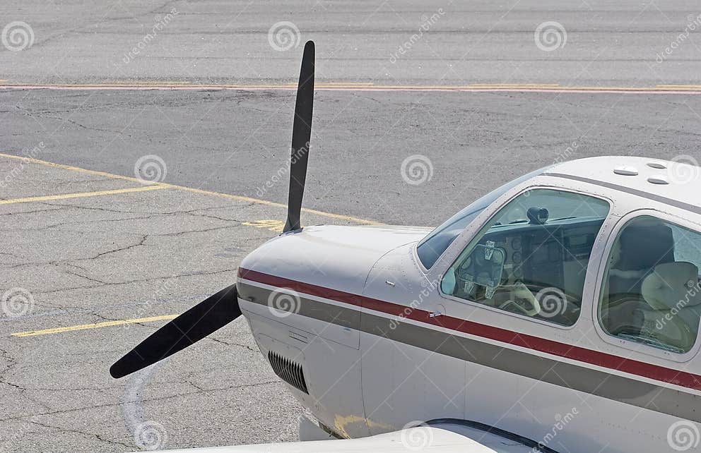 Striped Cockpit stock photo. Image of airplane, twin, tail - 5567914