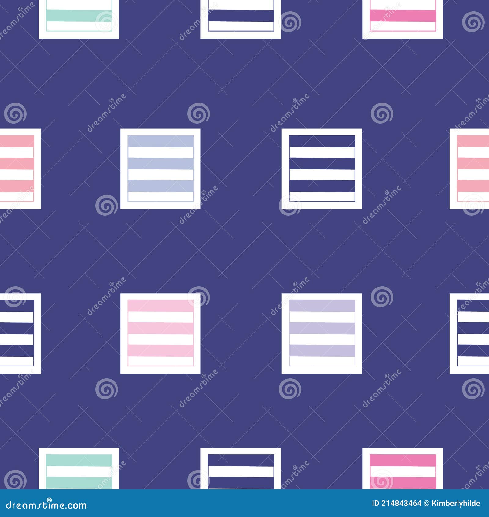 Striped Colorful Boxes on Dark Blue Repeat Background Pattern Stock ...