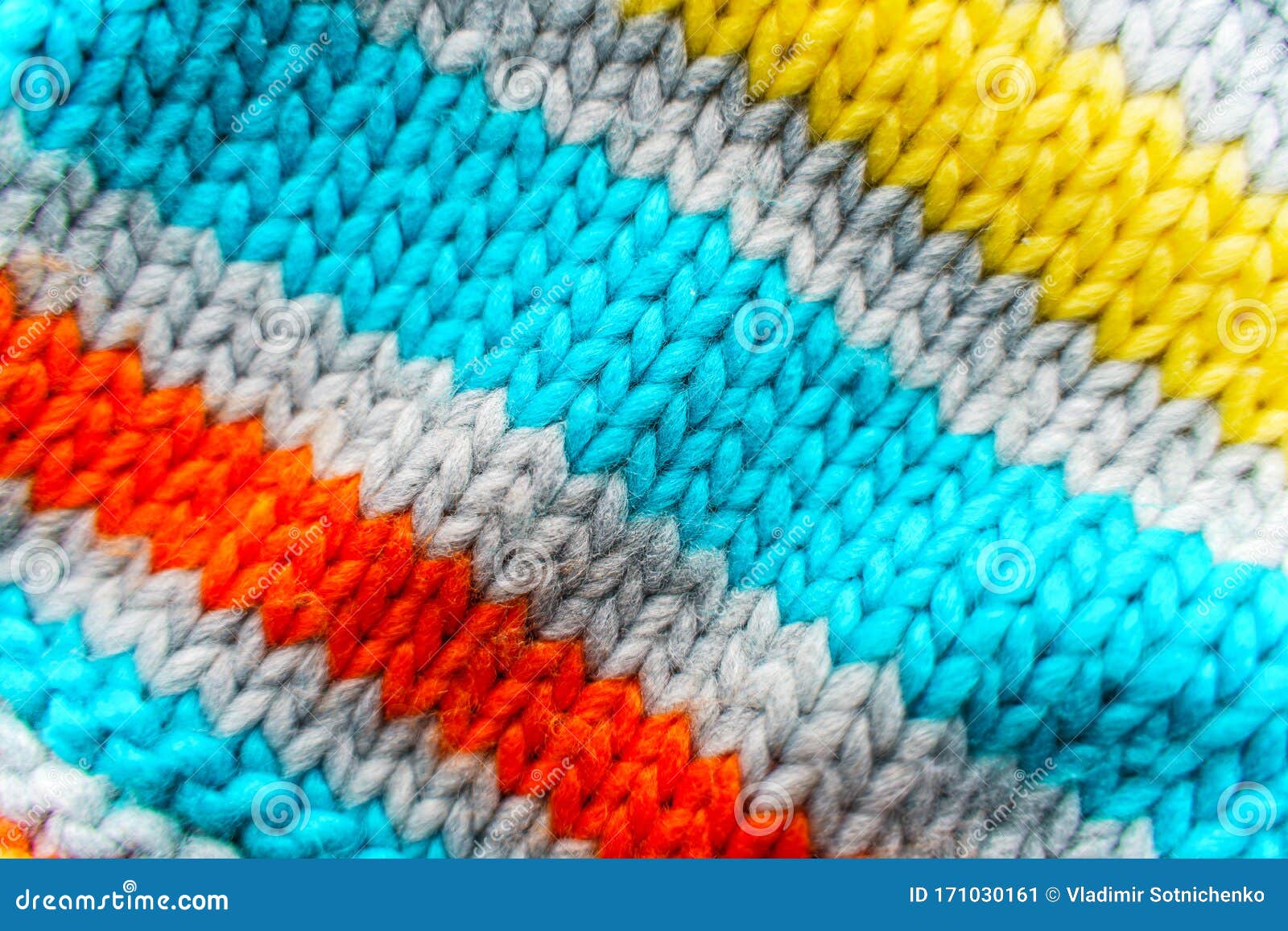Colorful Knit Fabric Texture. Royalty-Free Stock Photography ...