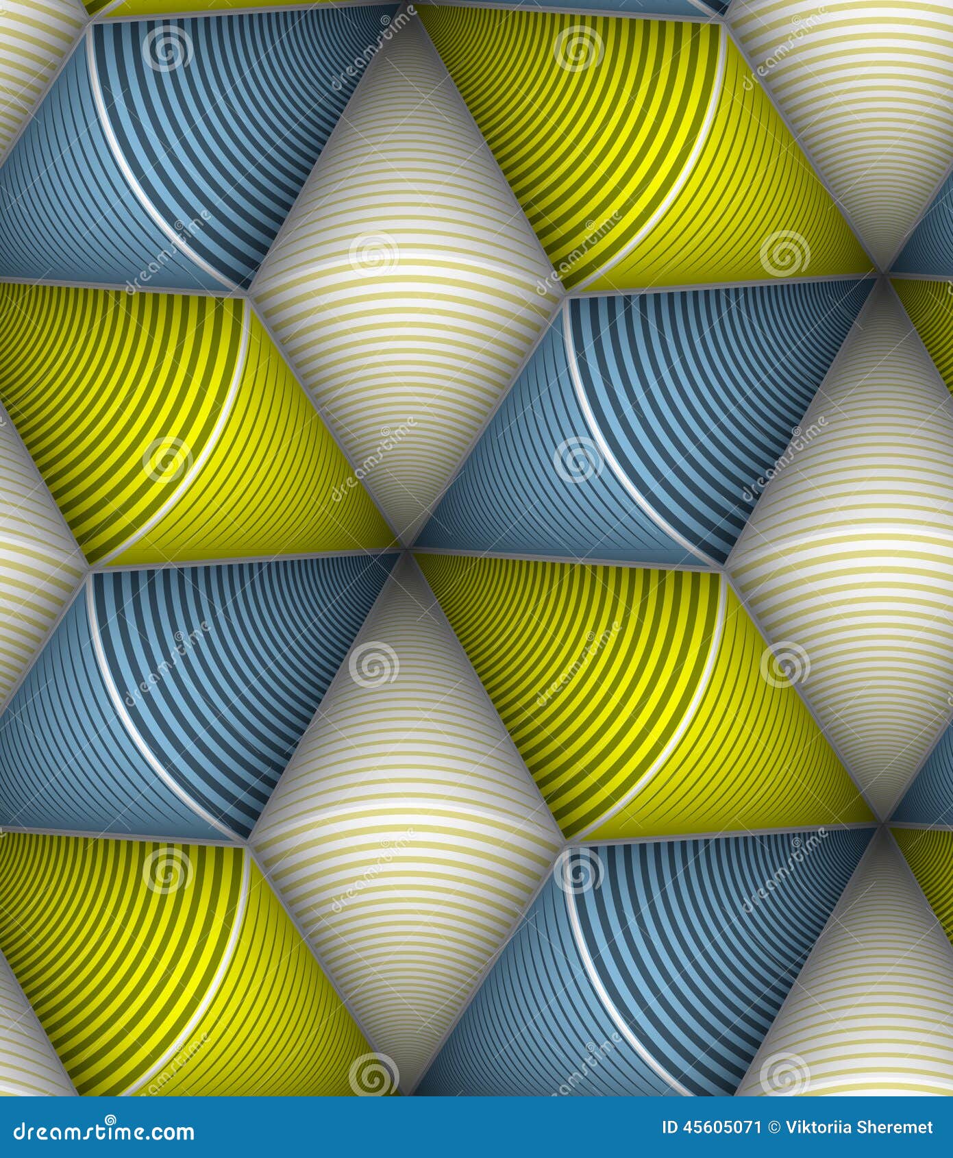 Striped Cone Vector Seamless Pattern Stock Vector - Illustration of ...