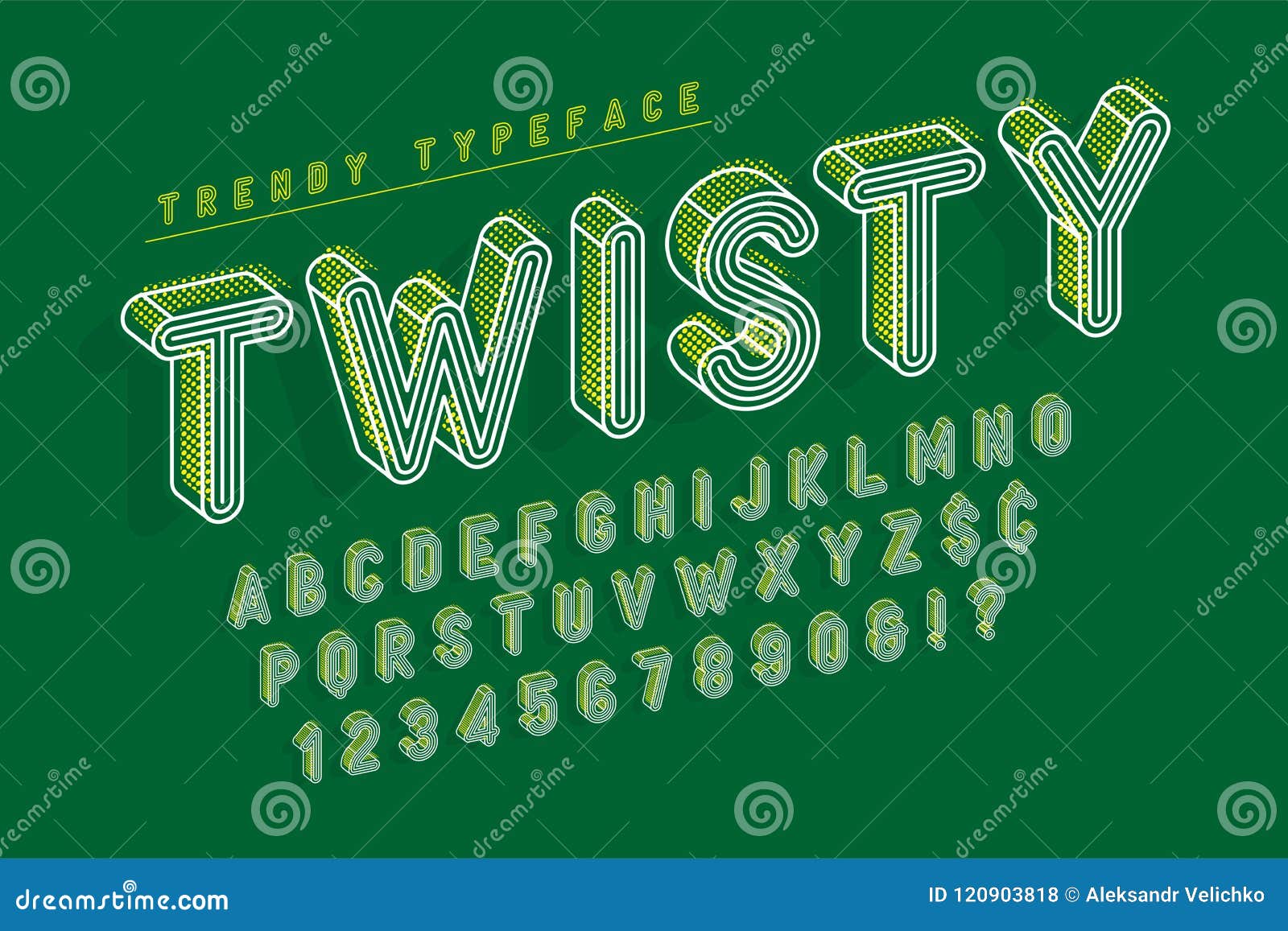 Striped 3d Display Font Popart Design, Alphabet, Letters Stock Vector ... Striped 3d Display Font Popart Design, Alphabet, Letters Stock Vector ...