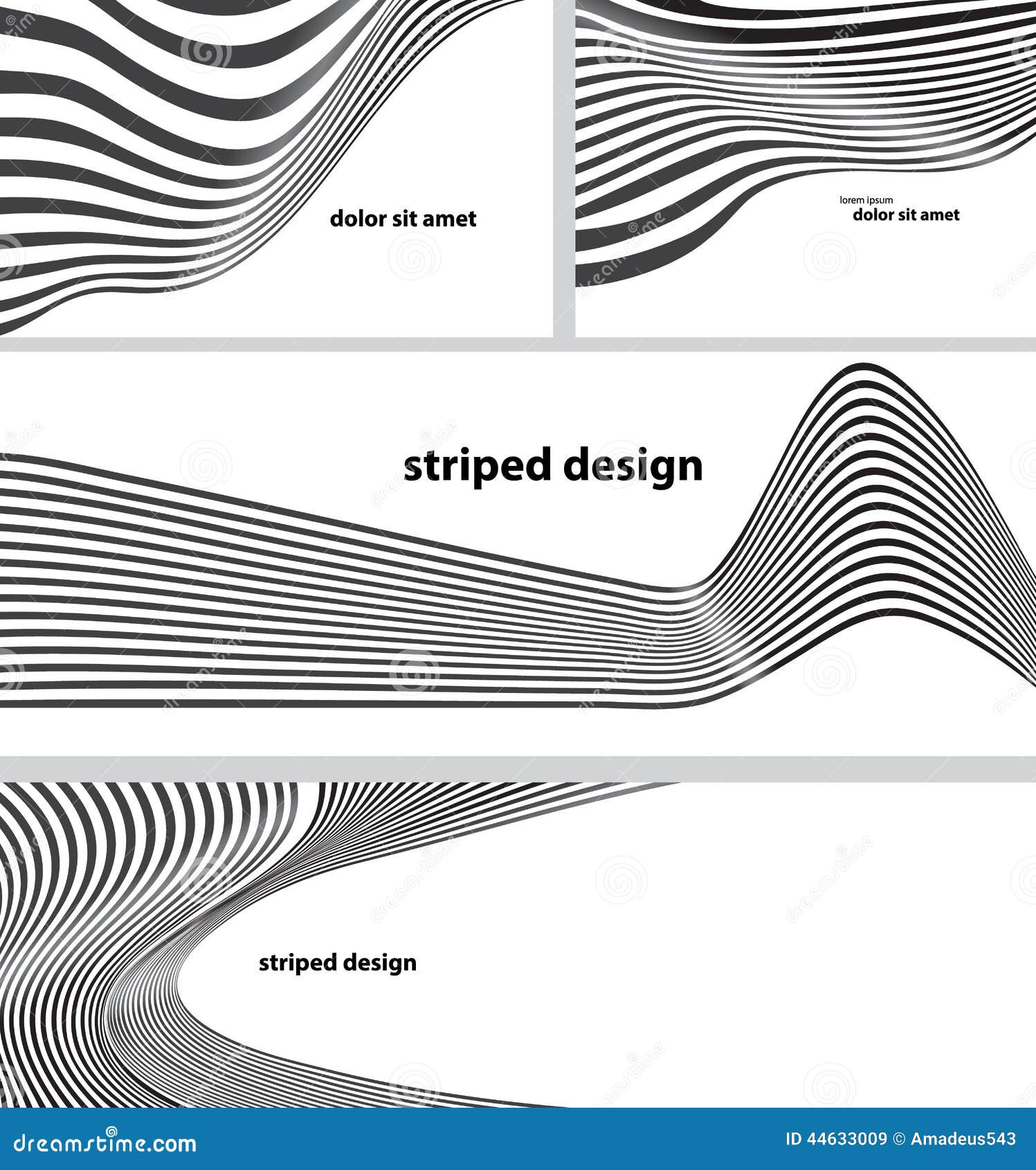 Striped Design Background Set Stock Vector - Illustration of imagine ...