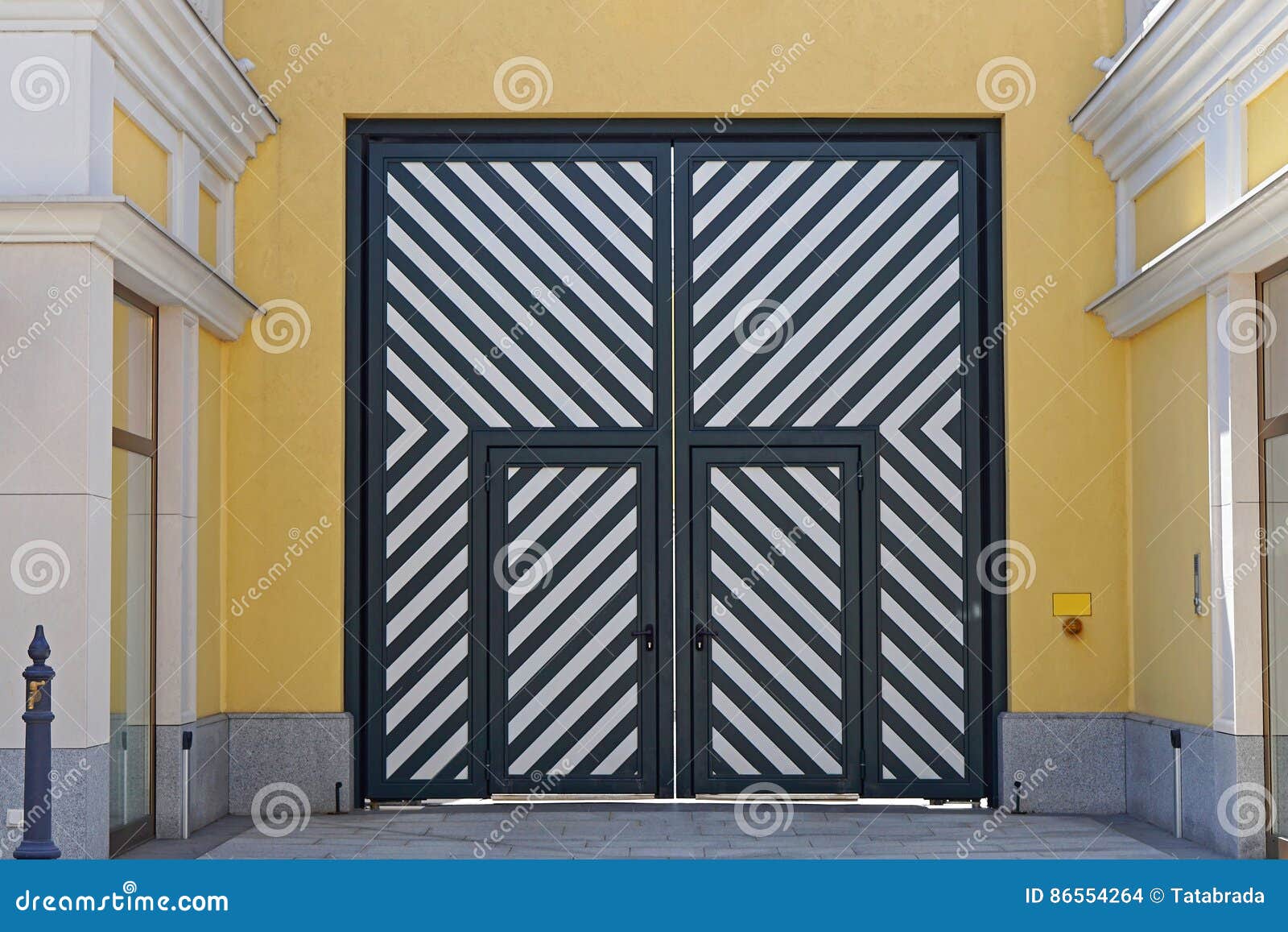 Striped diagonal door stock photo. Image of door, architecture - 86554264