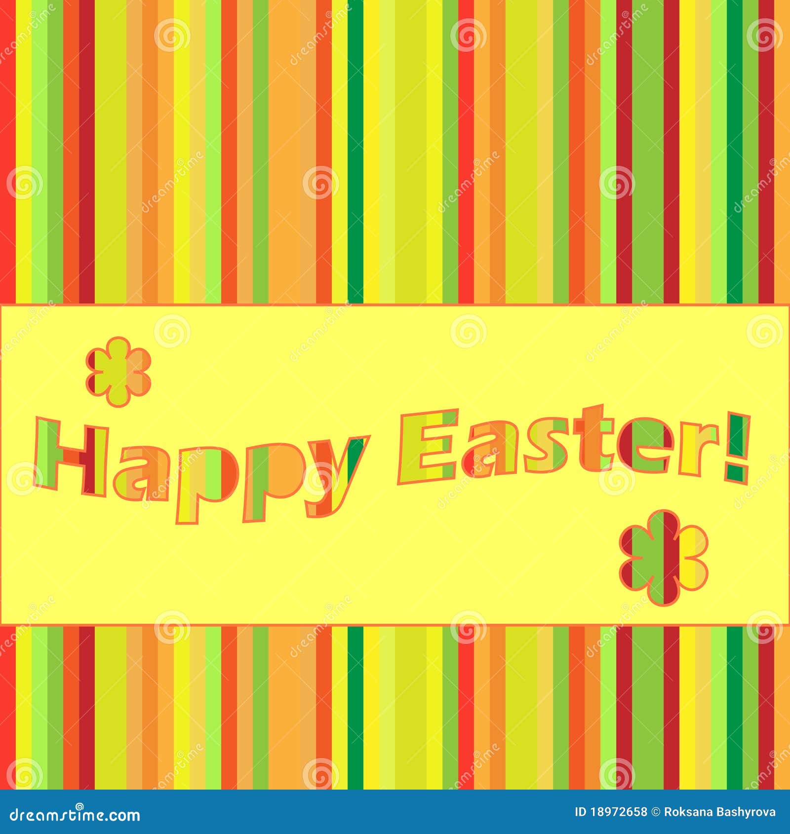 Striped easter card stock vector. Illustration of enjoy - 18972658