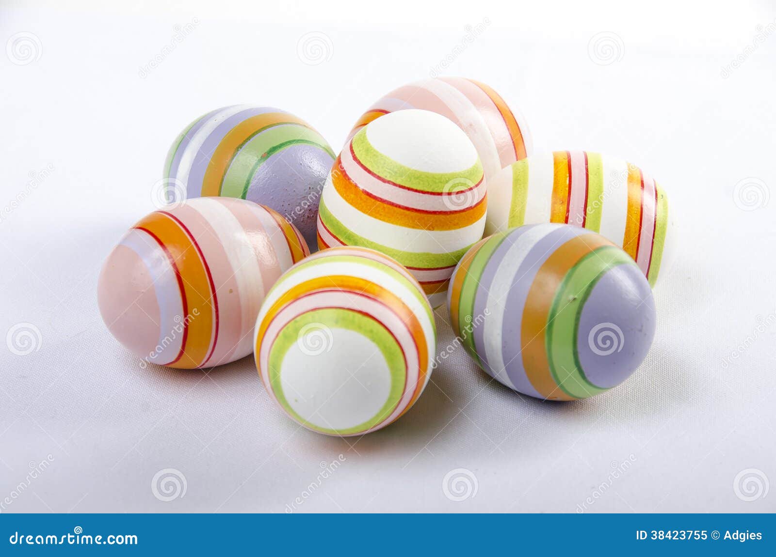 Striped Easter Eggs stock image. Image of stripes, orange - 38423755