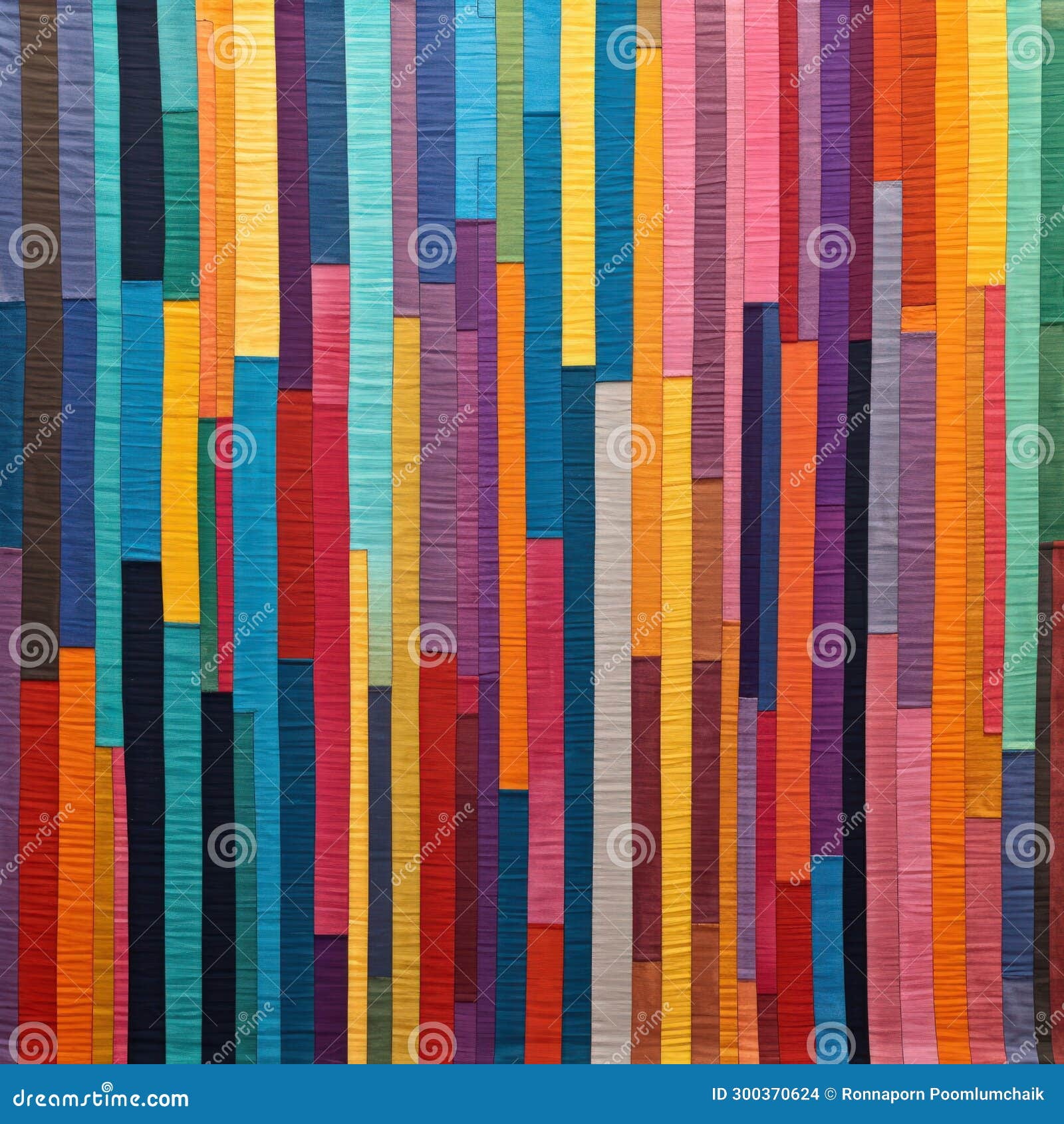 A Striped Fabric Featuring Multiple Stripes in Various Colors Stock ...