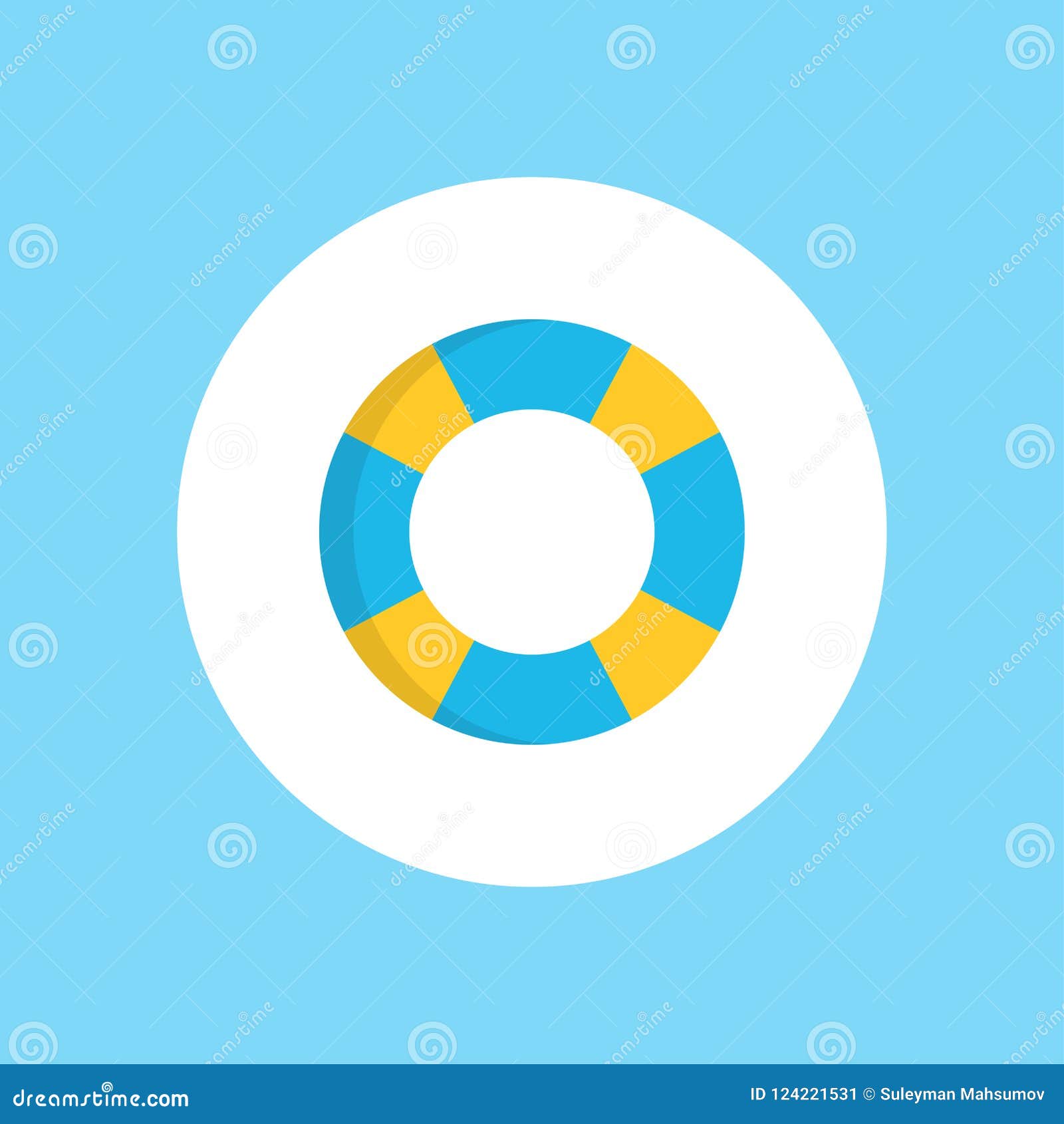 Float Vector Icon Sign Symbol Stock Vector - Illustration of lifesaver ...