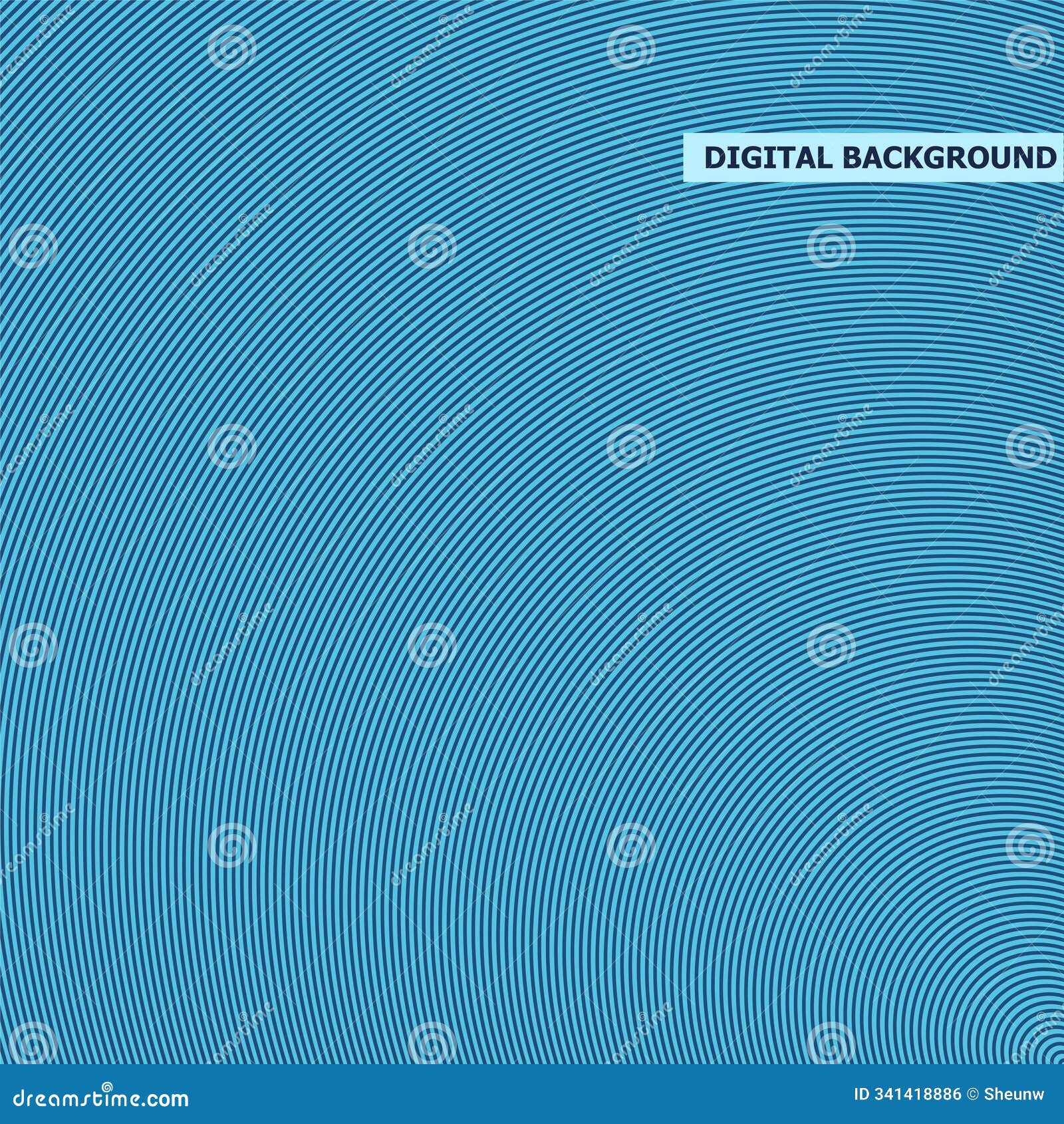 Striped Geometric Blue Digital Pattern. Creative Technology Background ...