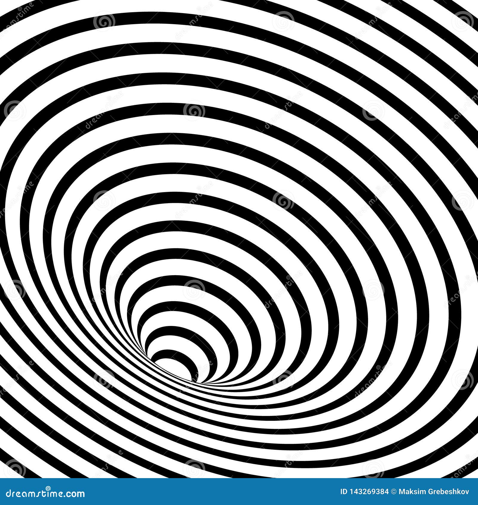 Geometric Spiral. Volute, Helix Elements. Abstract Geometric Ill ...