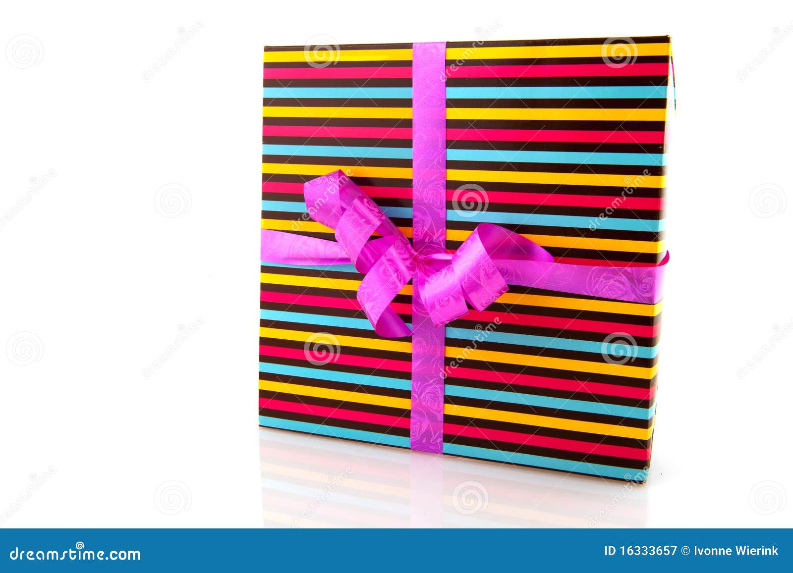 Striped gift stock image. Image of isolated, gift, present - 16333657