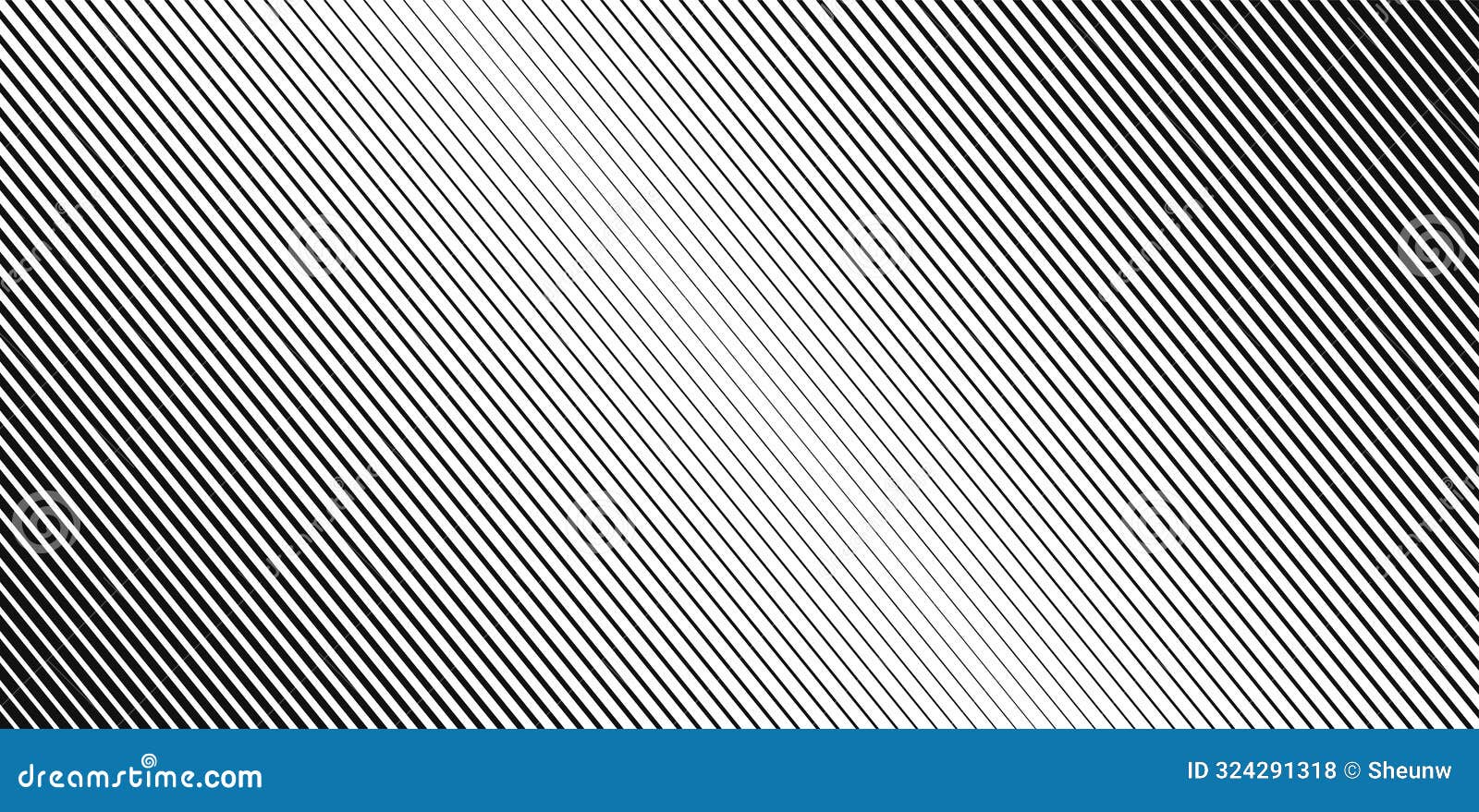 Striped Halftone Pattern. Black and White Monochrome Background with ...
