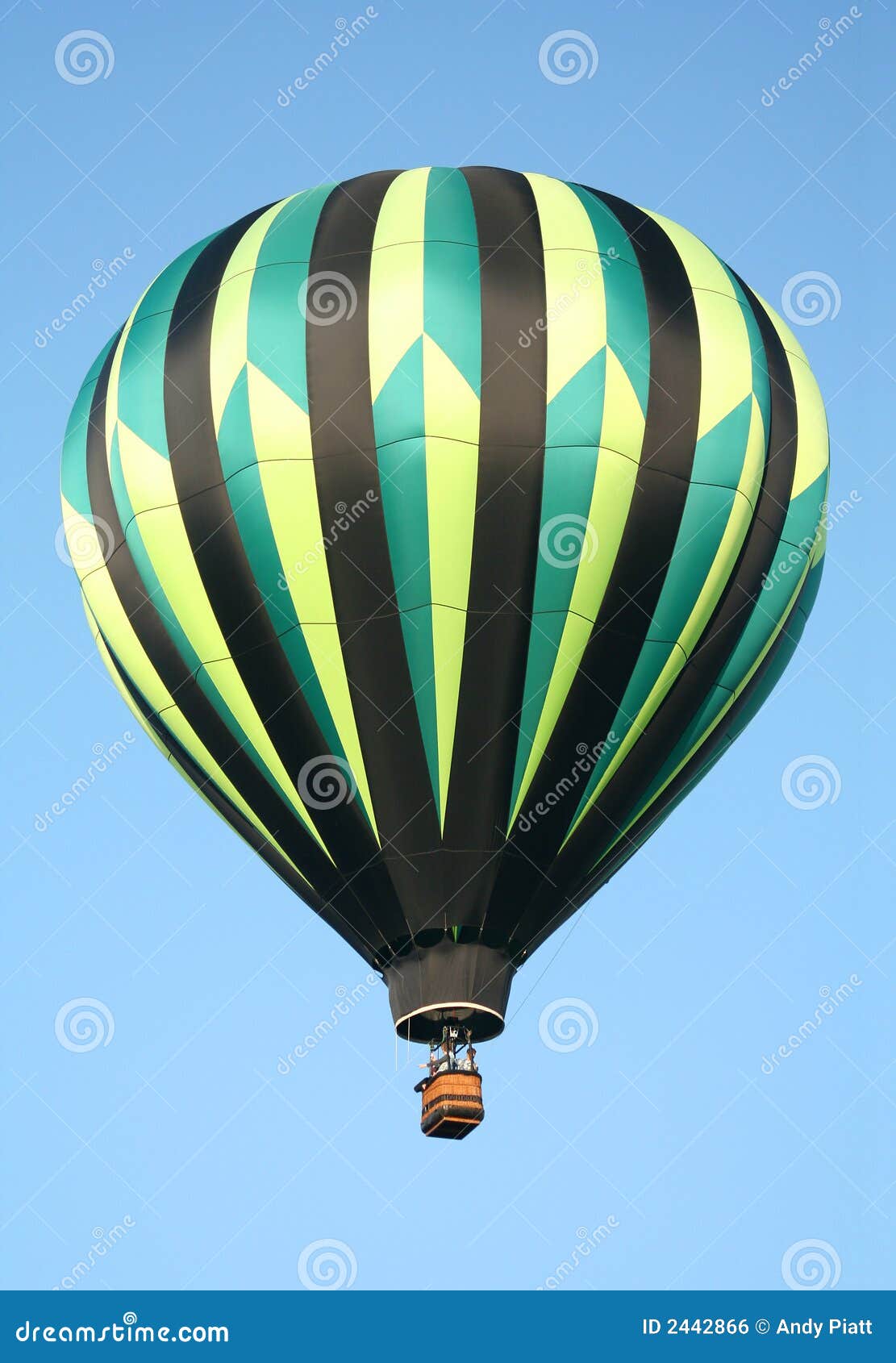 Striped Hot Air Balloon stock photo. Image of balloon - 2442866